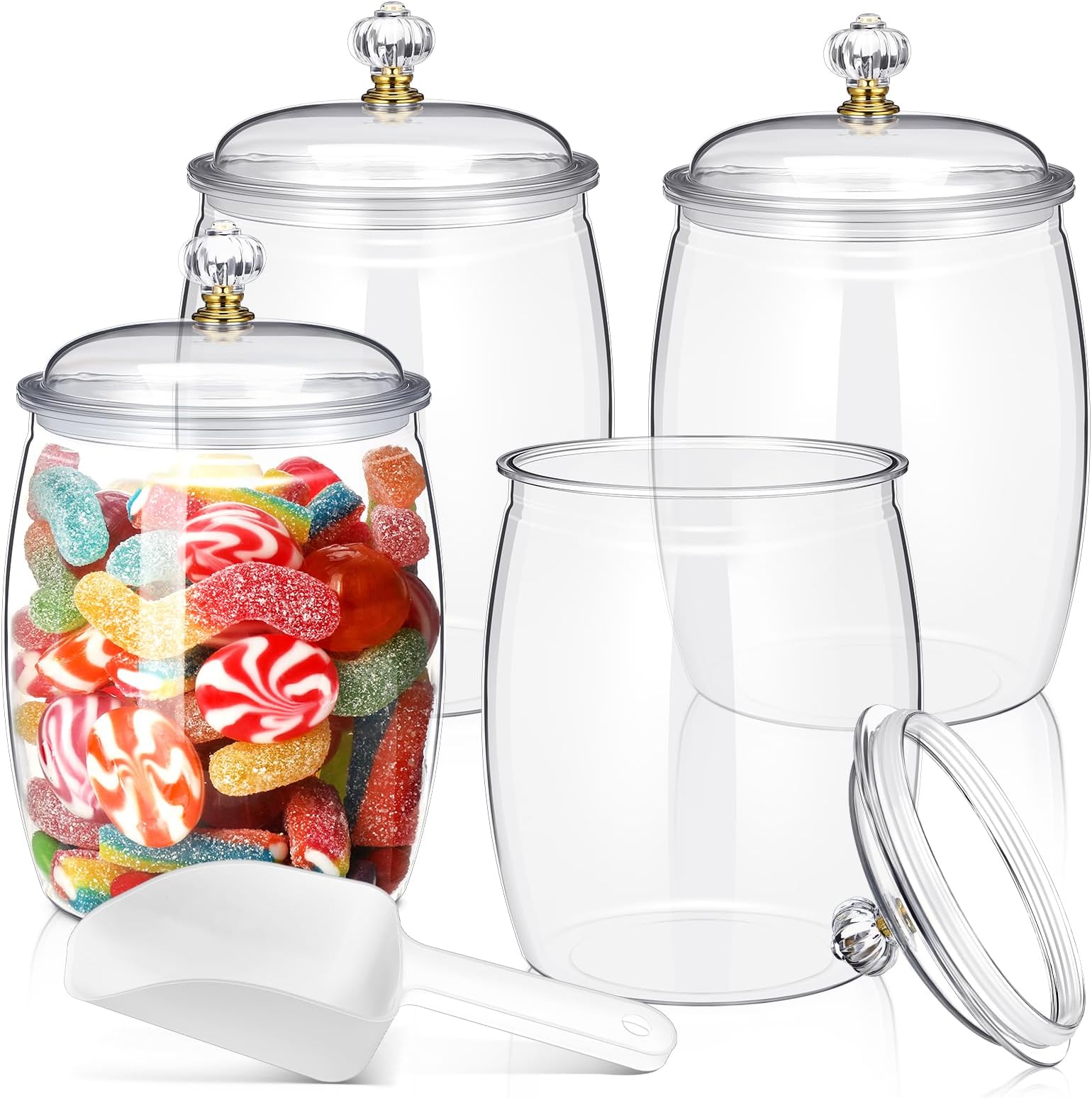 Amazon.com: Fun Express Bulk Apothecary Jars, Candy Jars, 12 Pieces, 3 ...