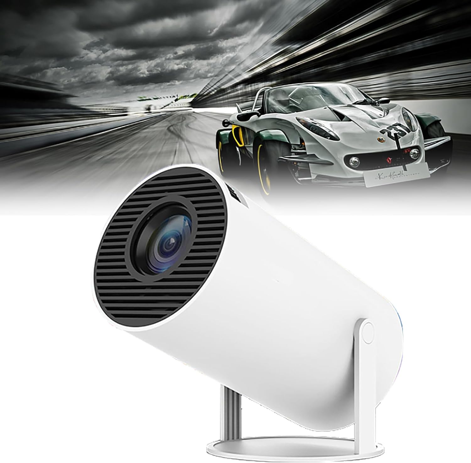 Electron Genius Zone 4K WiFi Mini Projector, Portable LED Projector ...