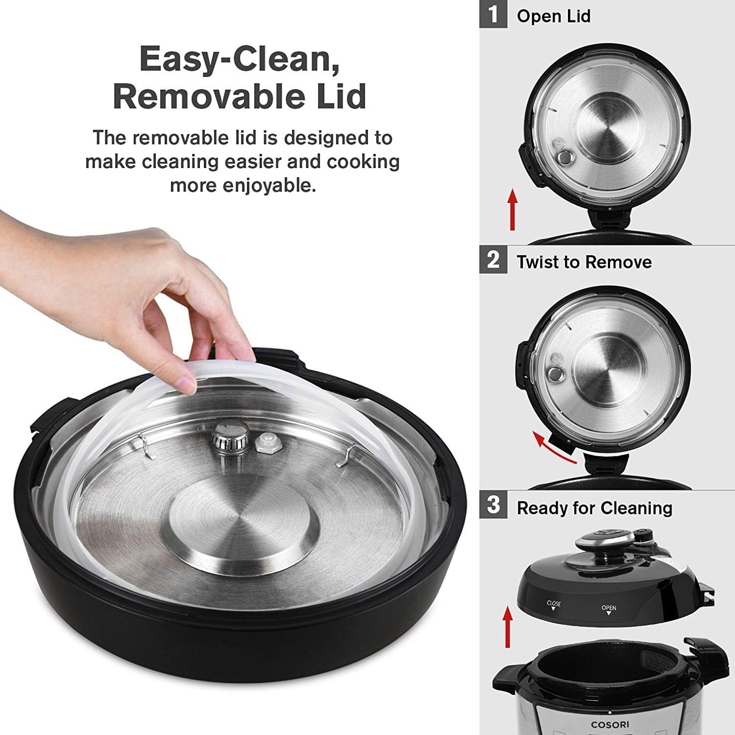 COSORI C3120-PC Pressure Cooker 2 Quart User Manual