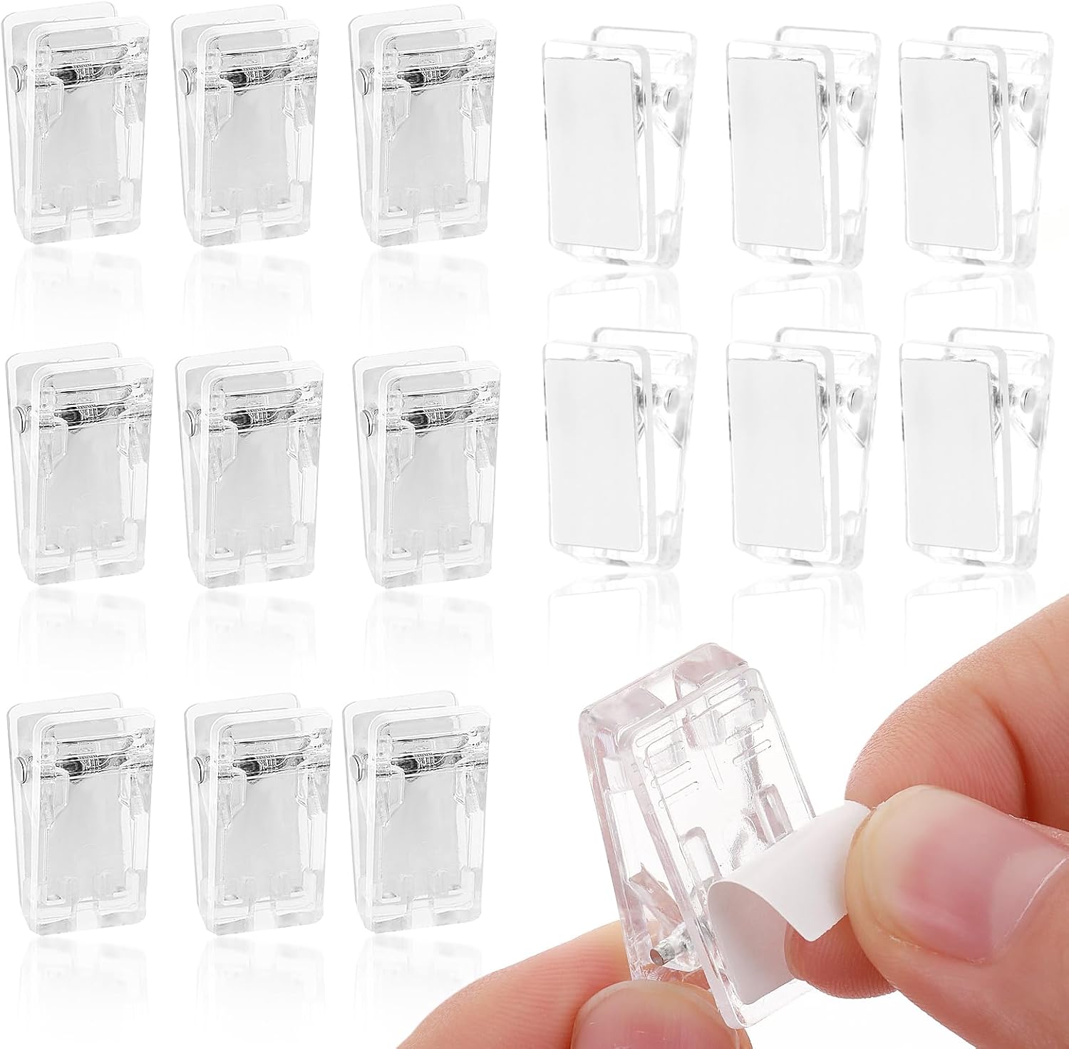 DSLSQD 15 Pieces Self Adhesive Clips, Wall Clips for Hanging Tapestry ...