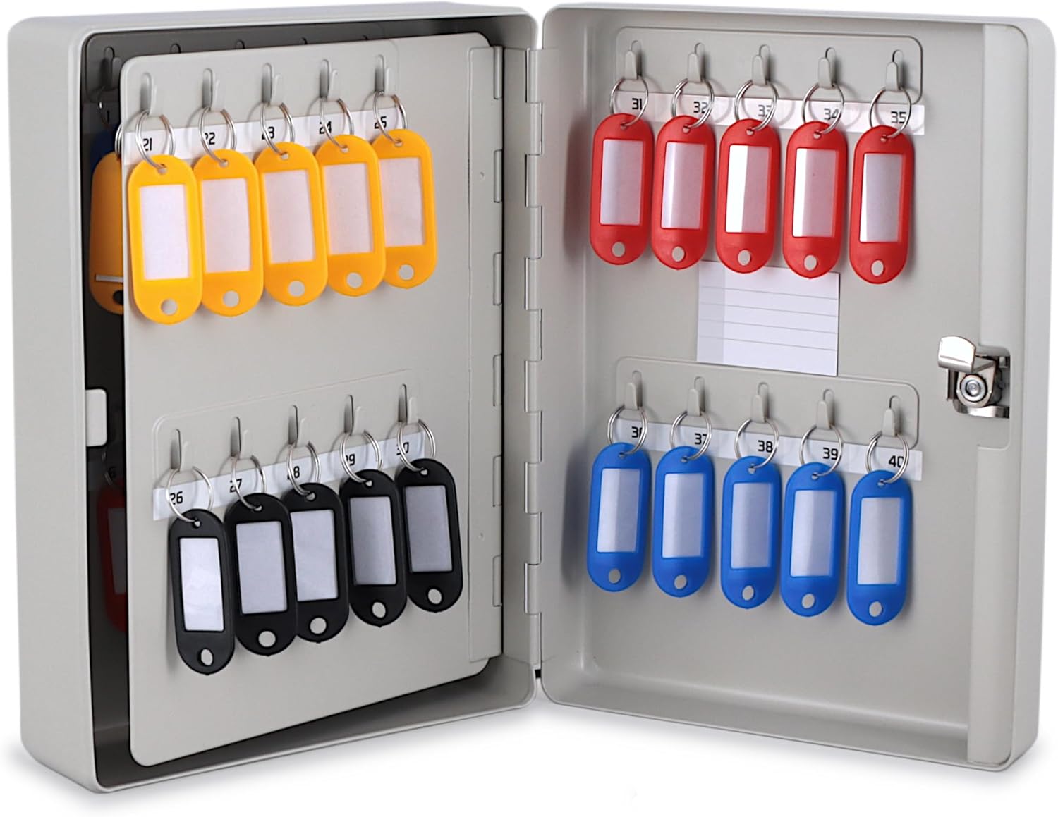 Amazon.com: CARL, CUI80038, Steel Security Key Cabinet, 1 Each, Ivory ...