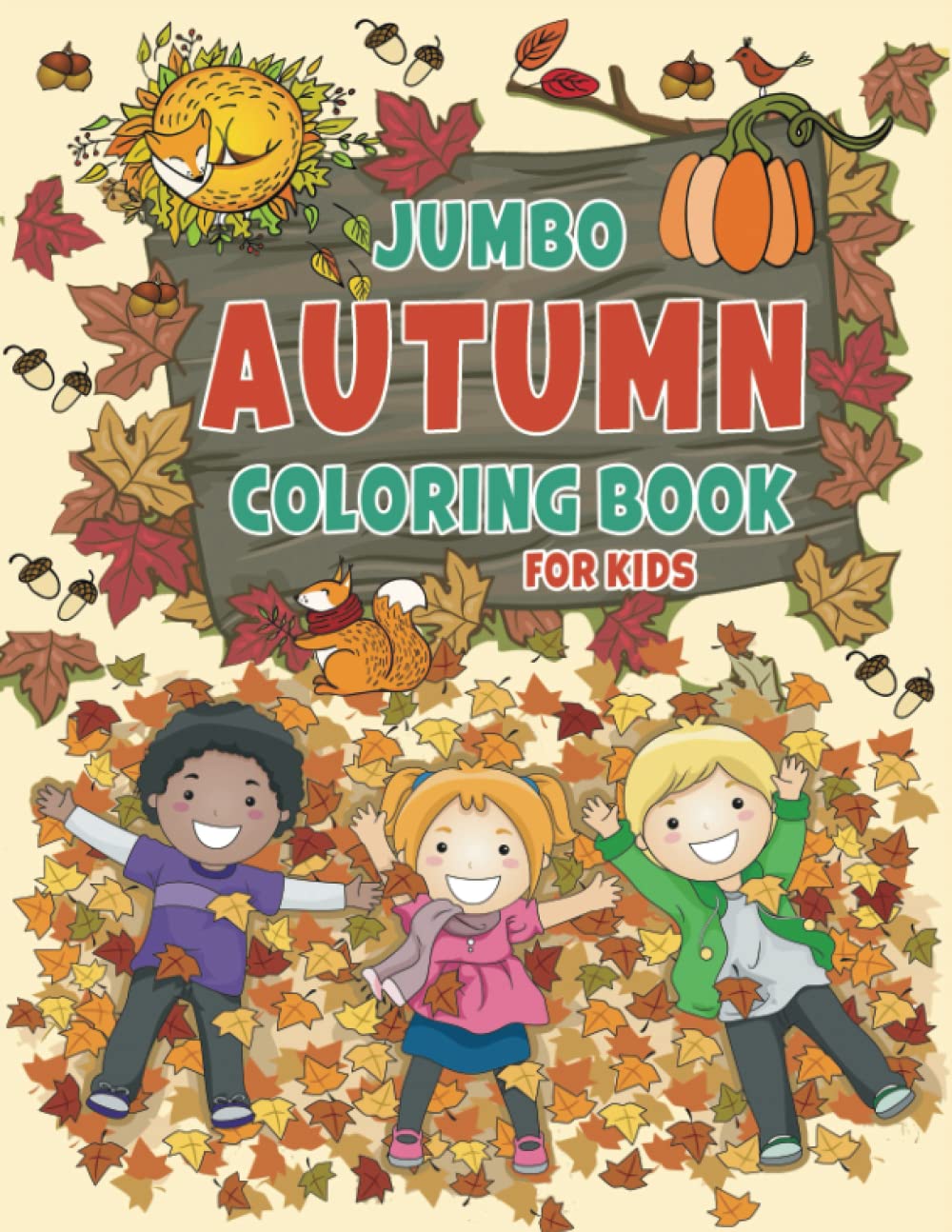 Jumbo Autumn Coloring Book for Kids: Blue Wave Press: 9781647902445 ...