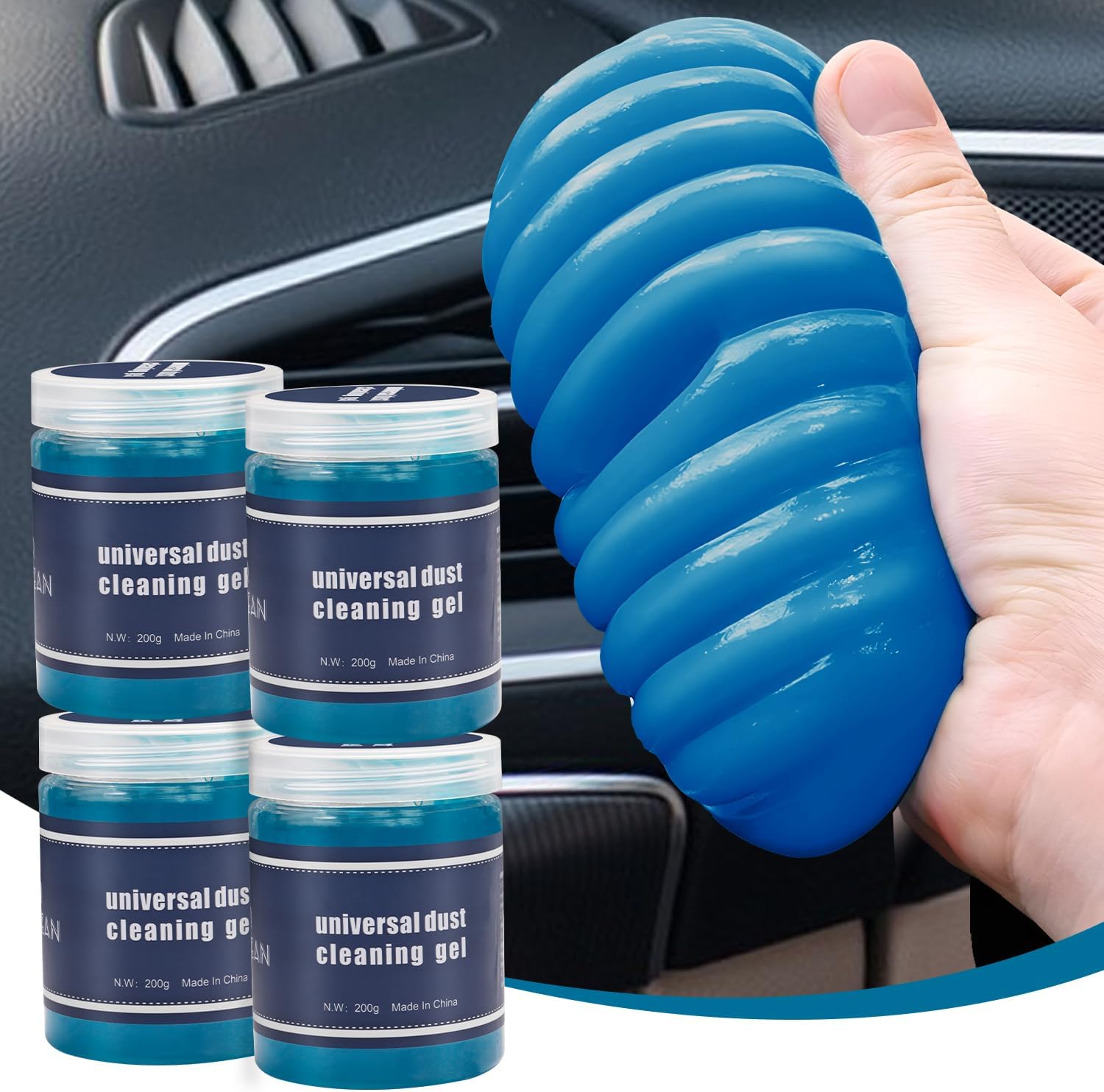 Amazon.com: TICARVE 2Pack Car Cleaning Gel Car Putty Car Cleaning Putty ...