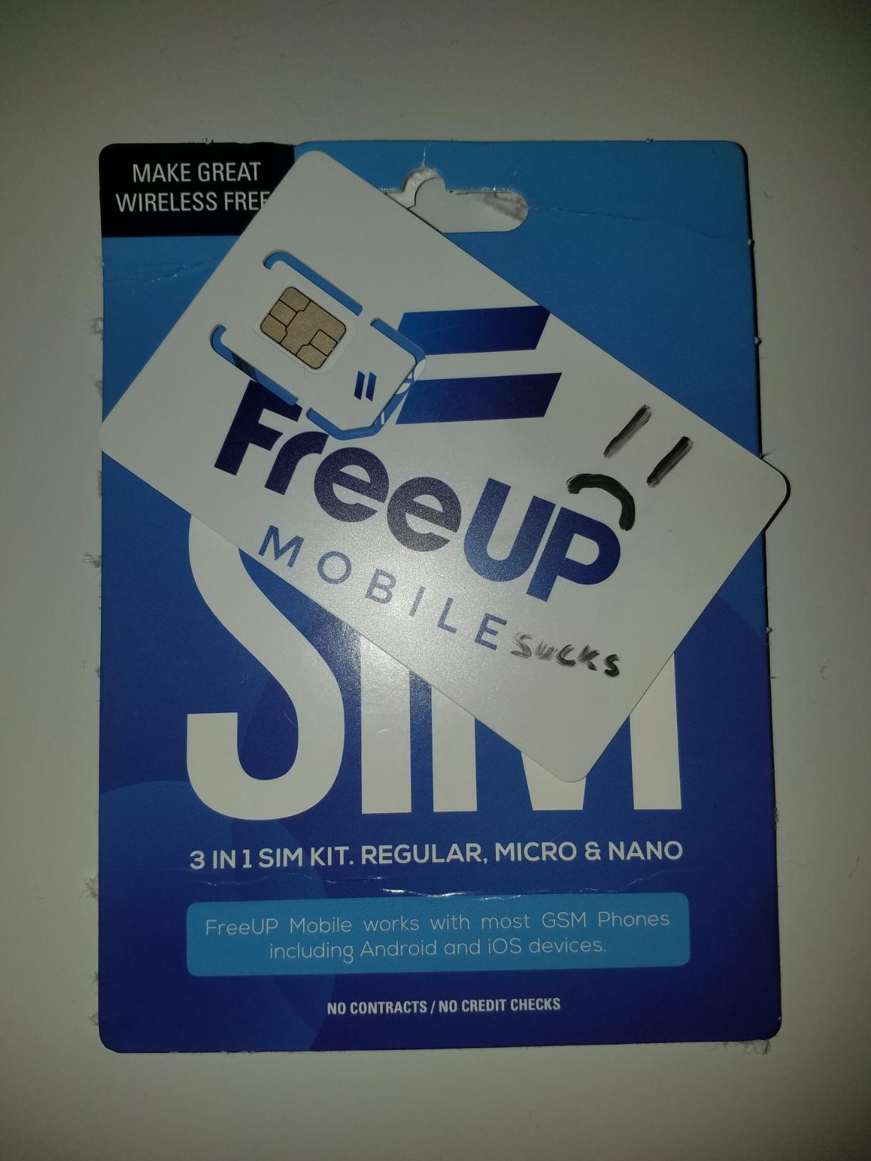 Amazon.com: FreeUP Mobile 3-in-1 SIM Card Starter Kit - Compatible with ...