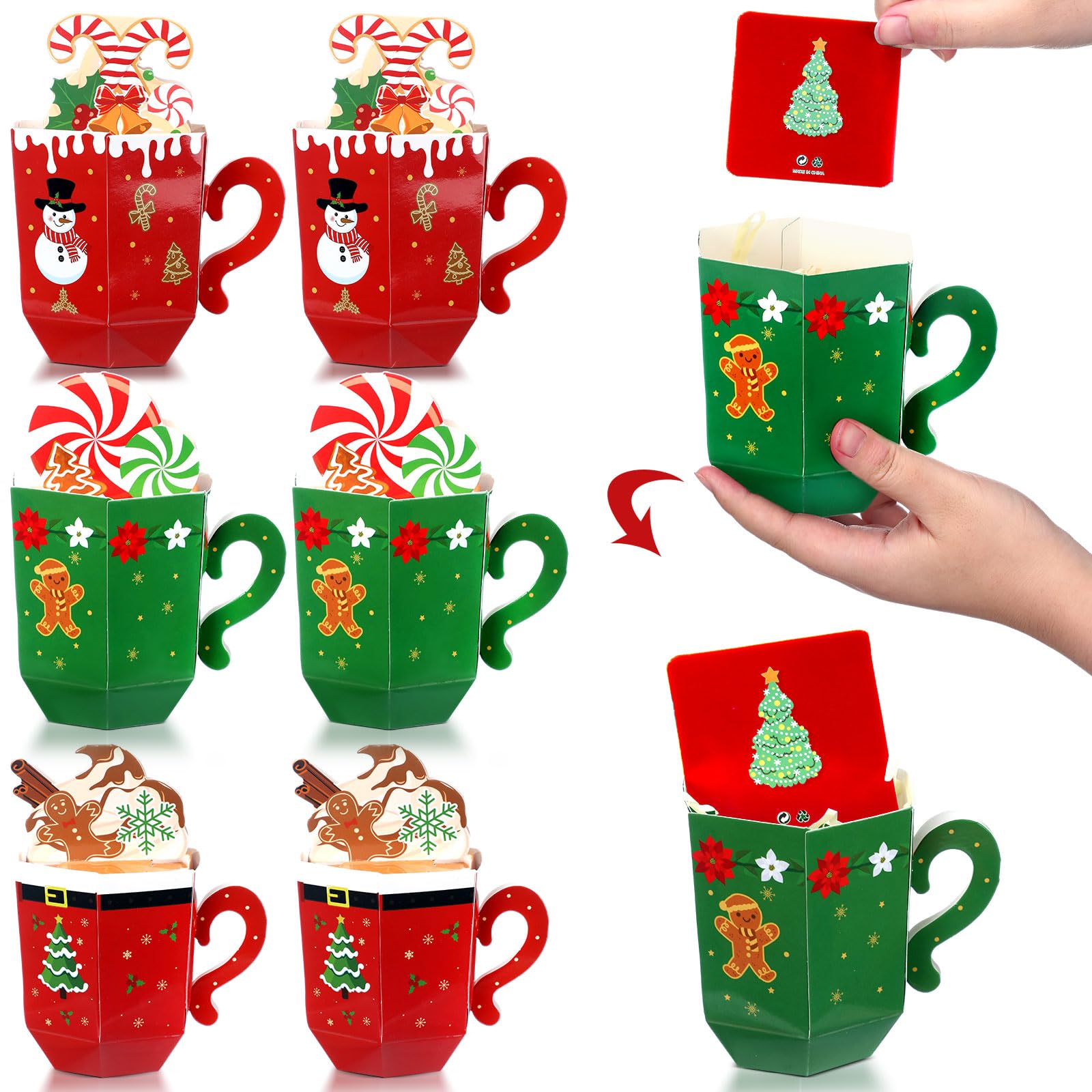 Amazon.com: Christmas Gift Card Holder Hot Chocolate Centerpieces Xmas ...