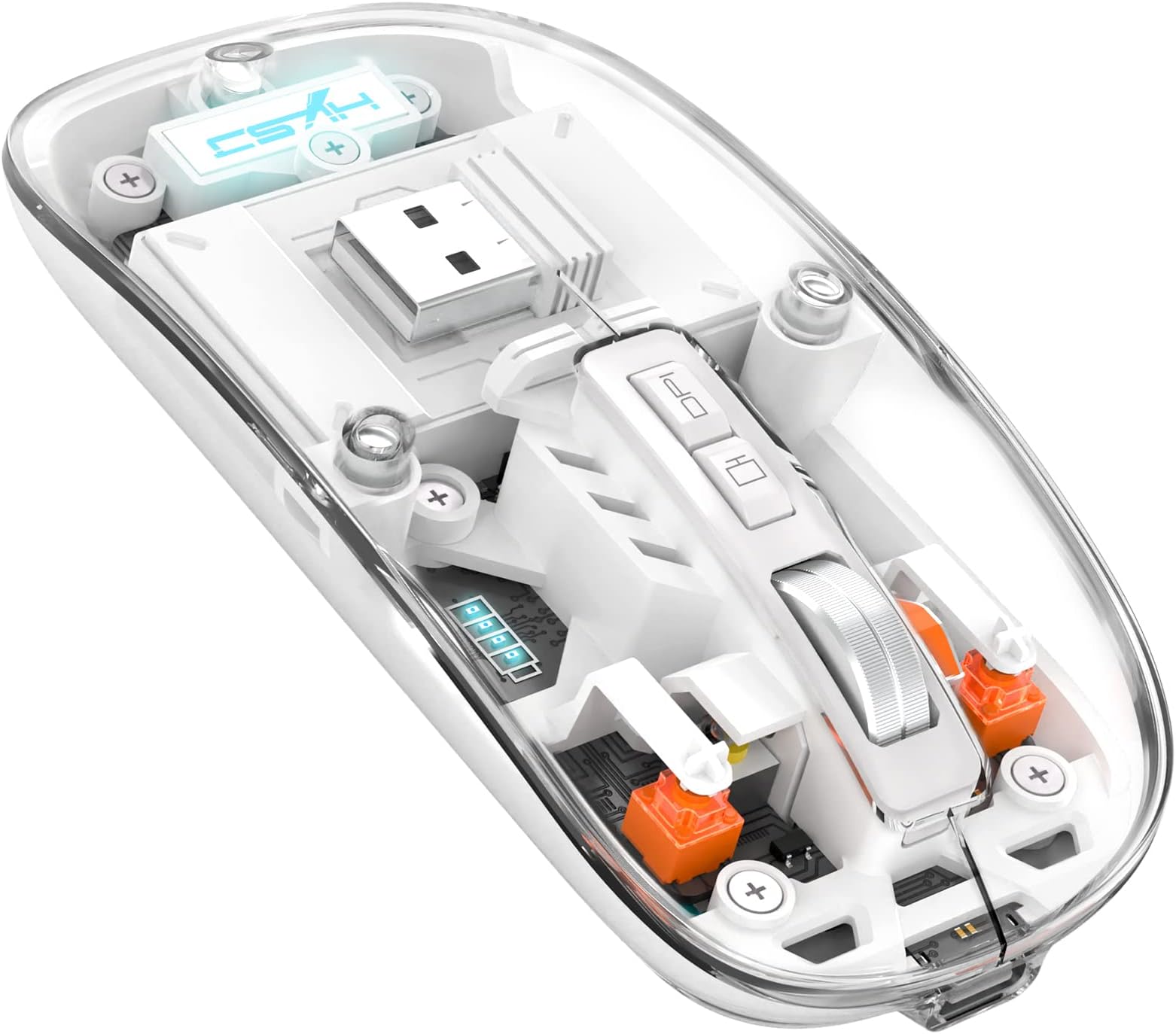 Amazon.com: A.JAZZ Wireless Bluetooth5.1&2.4G Mini Lightweight Mouse ...