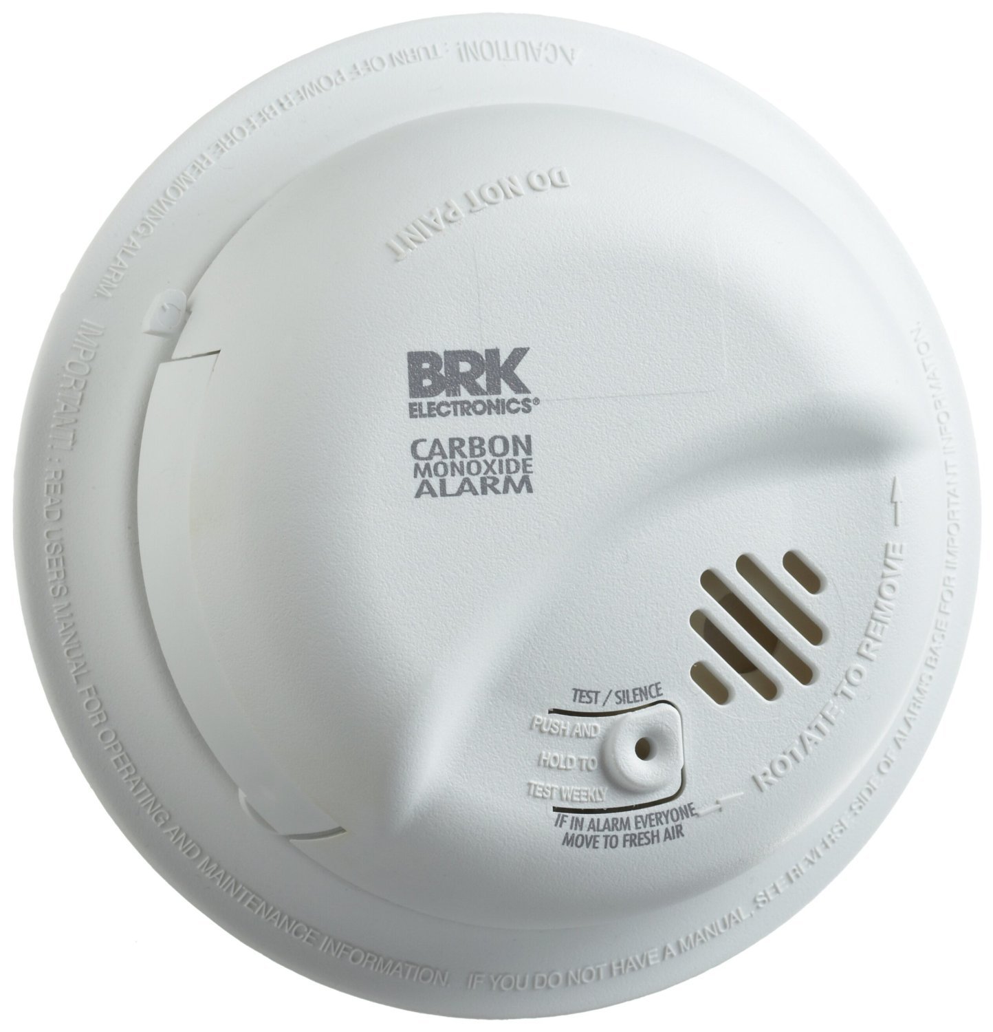 First Alert BRK CO5120BN Hardwire Carbon Monoxide Alarm with Battery ...
