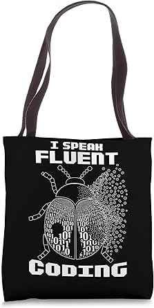 Amazon.com: I Speak Fluent Coding Debugging Programming Jokes Tote Bag : Clothing, Shoes & Jewelry