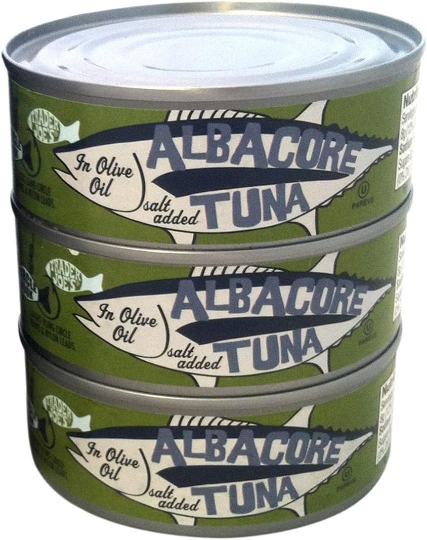 Amazon.com : Trader Joe's Albacore Tuna in Olive Oil - 3 Pack : Grocery ...