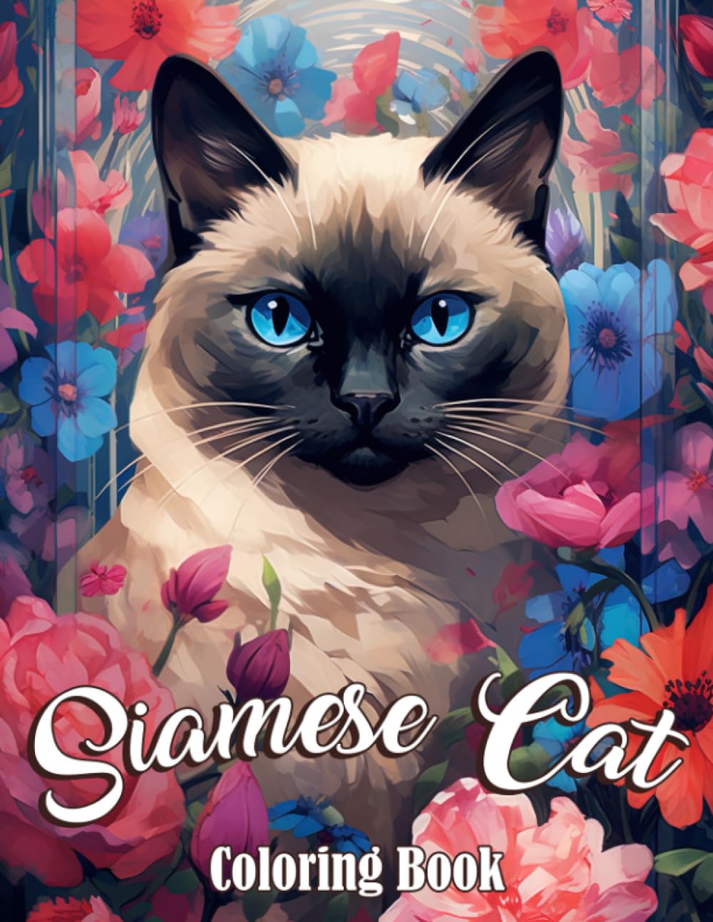 Amazon.com: Siamese Cat Coloring Book: Stunning and Serene Cats Artwork ...