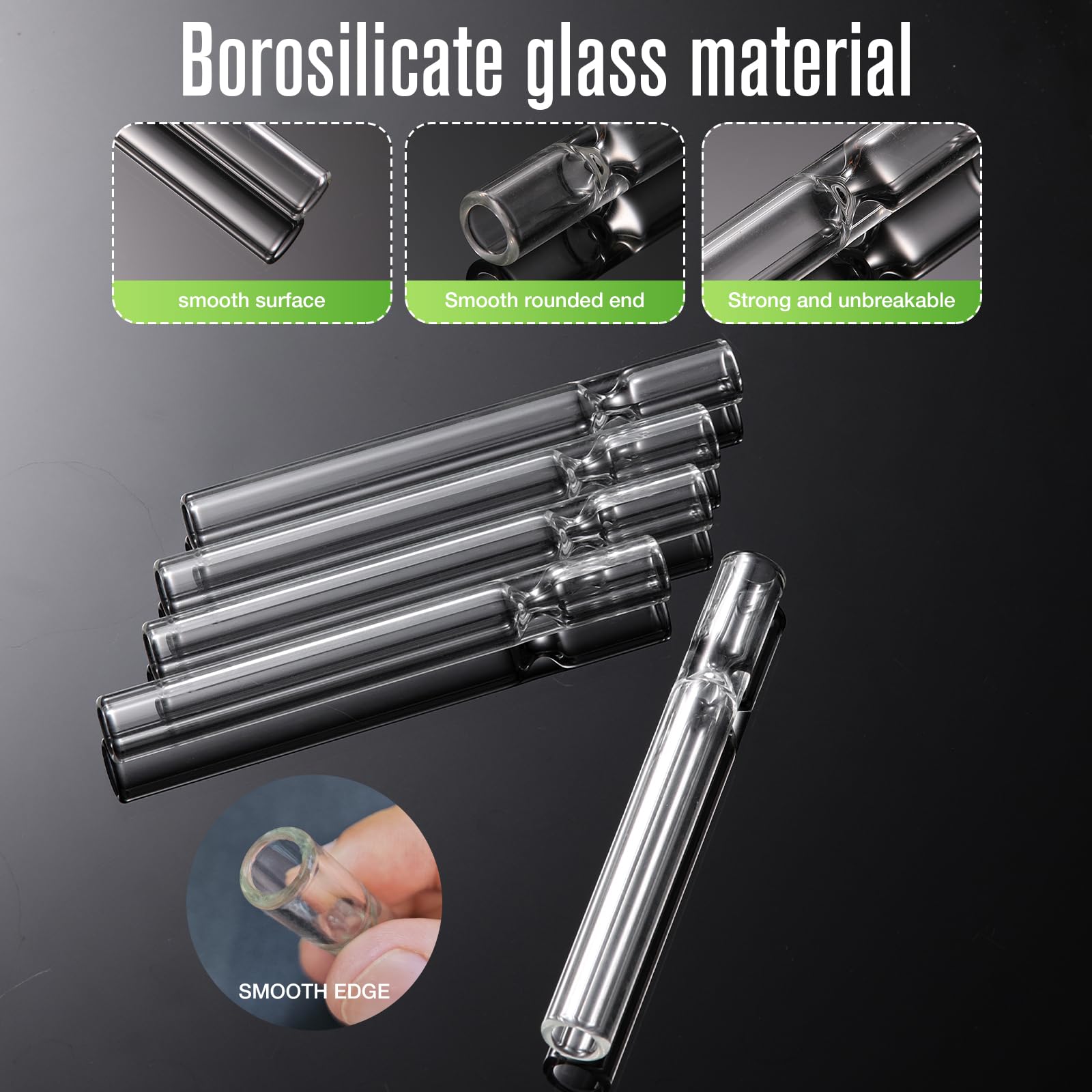 Snapklik.com : HONKID 5-Piece Borosilicate Glass Tubes For Blowing, Lab ...