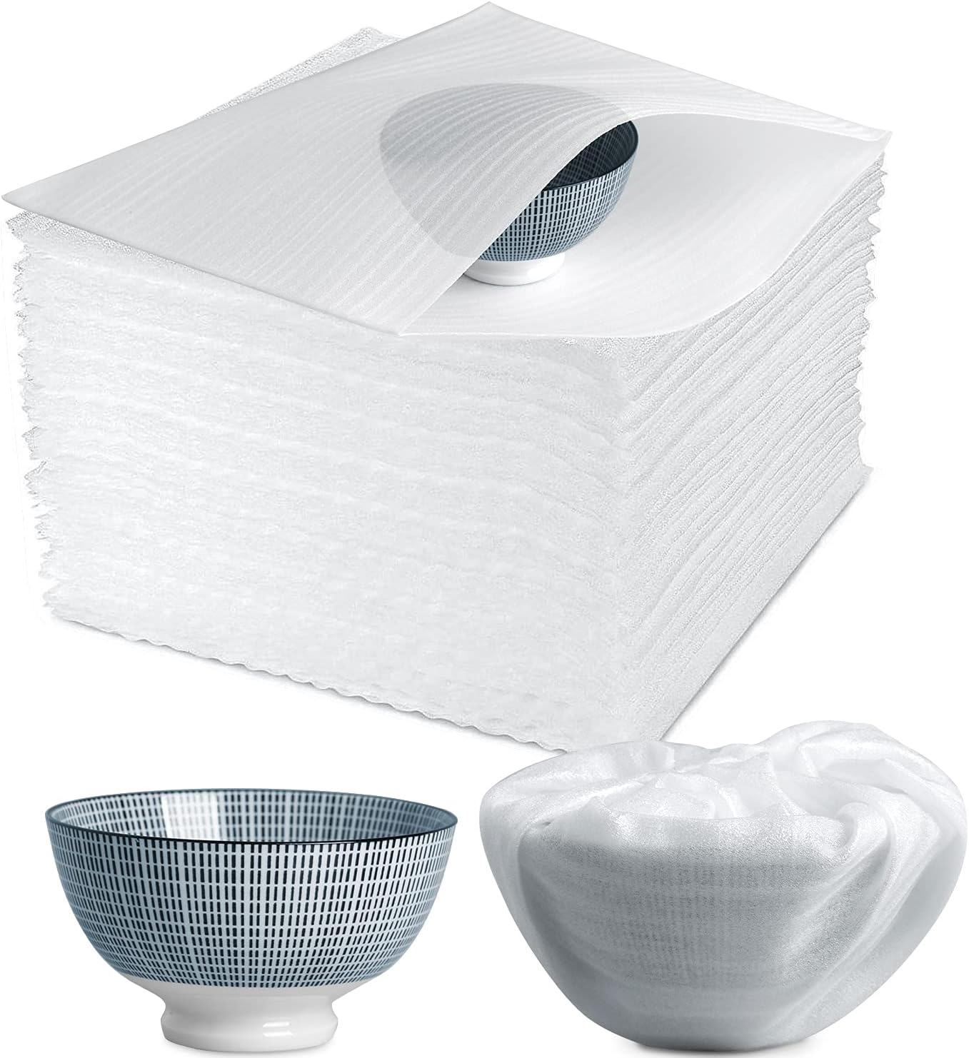 Amazon.com: 60 Pcs Cushion Foam Pouches, 12"x12" Packing Foam Pouches ...