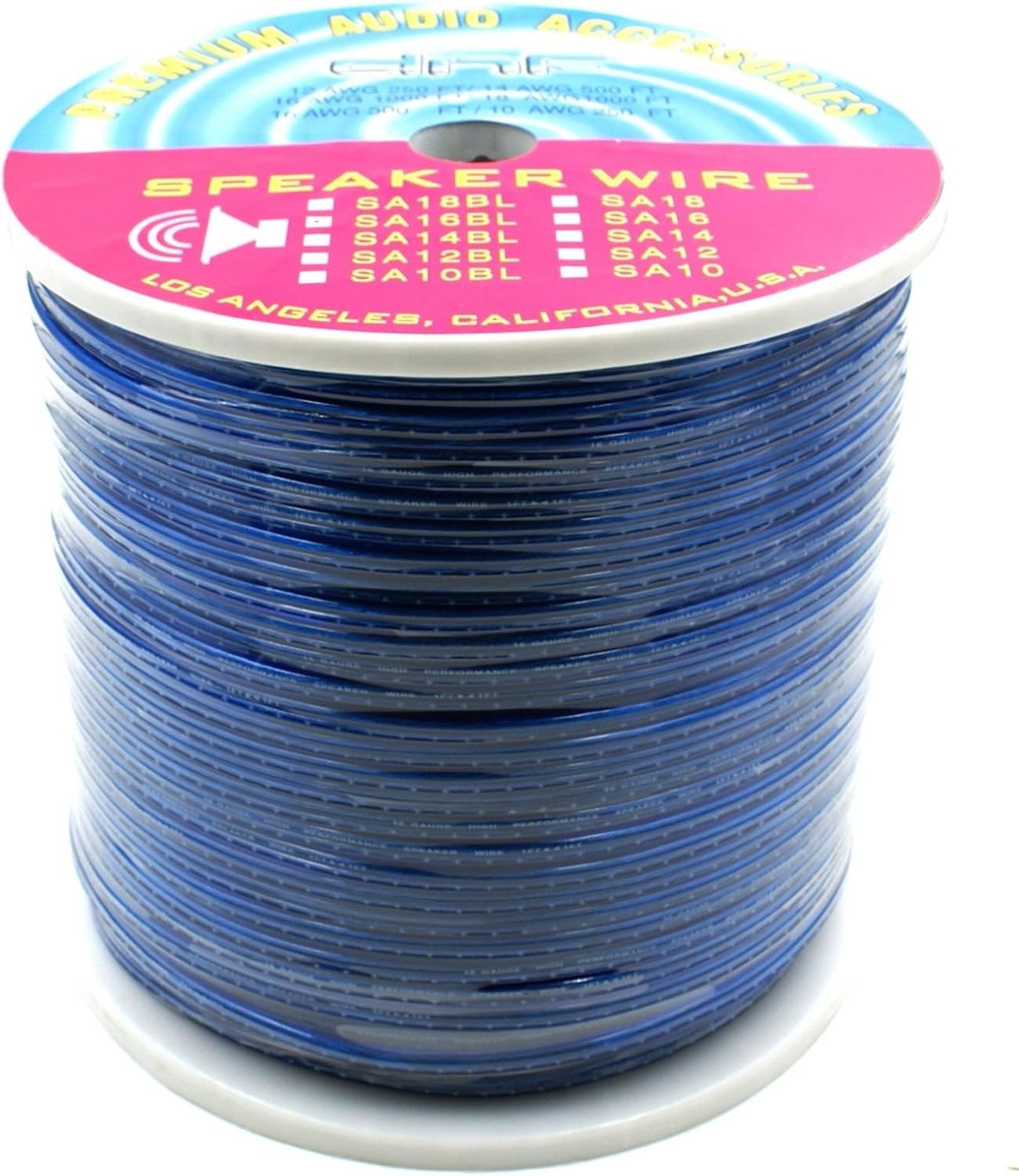 Amazon.com: DNF 16 Gauge Blue Color CCA Speaker Cable 1000 Feet for Car ...