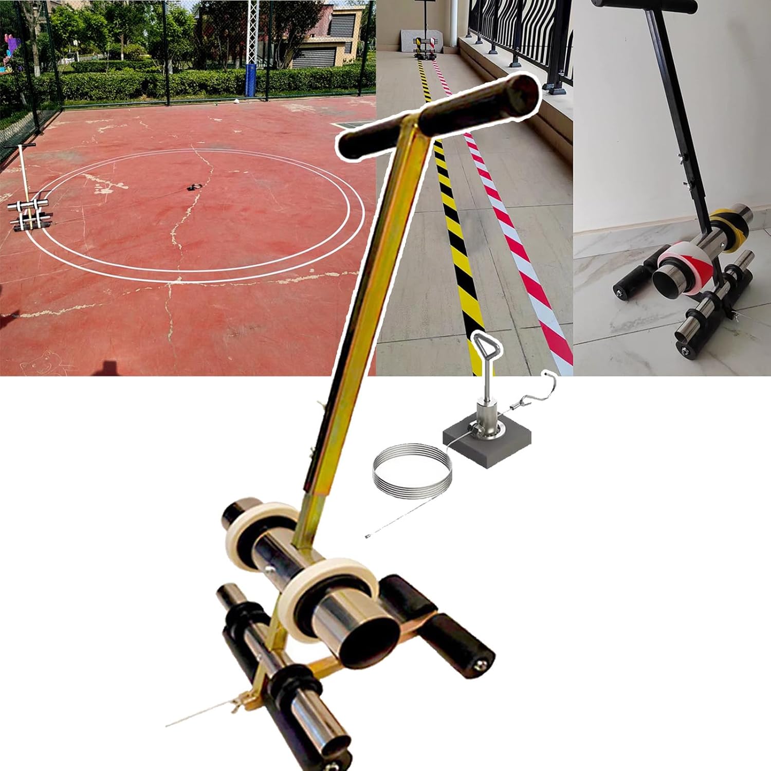 Amazon.com: Badminton Court Straight Line Marking Machine, Basketball ...