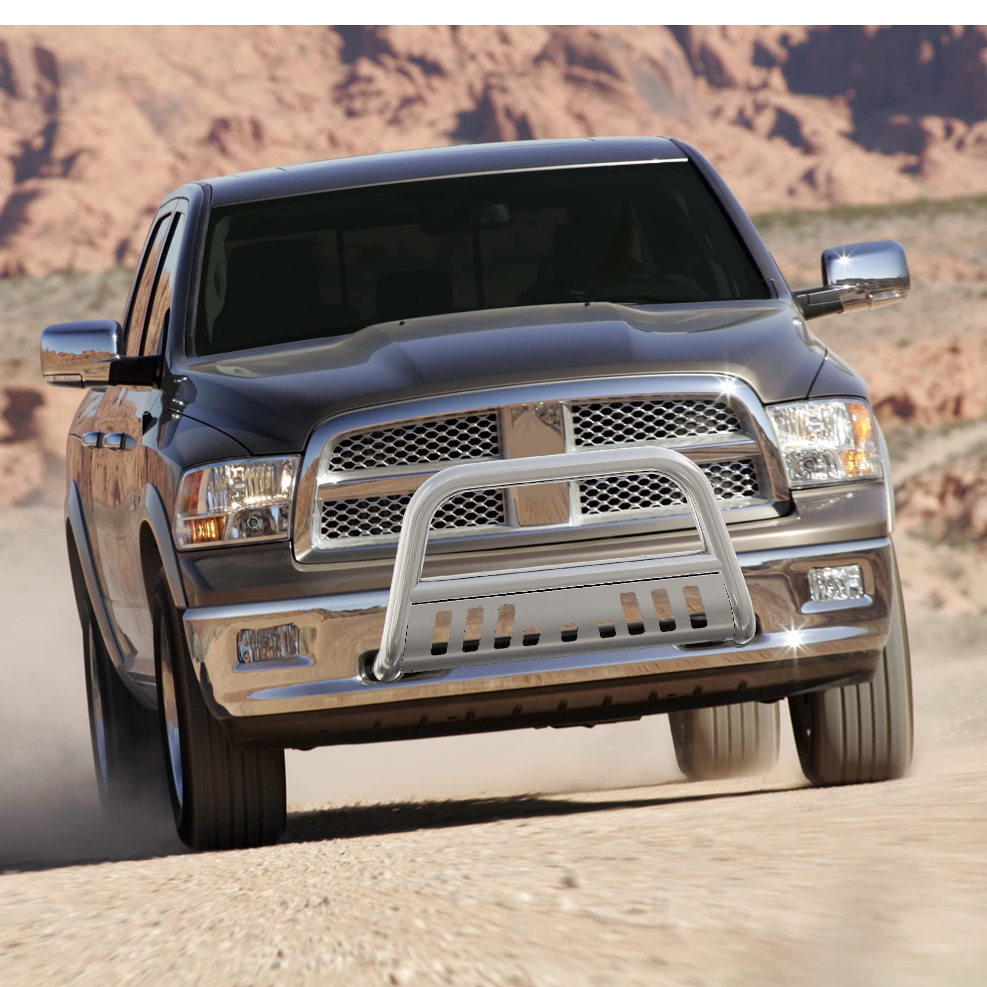 AUTOSAVER88 3" Bull Bar Compatible for 09-18 Dodge Ram 1500/2019-2023 ...