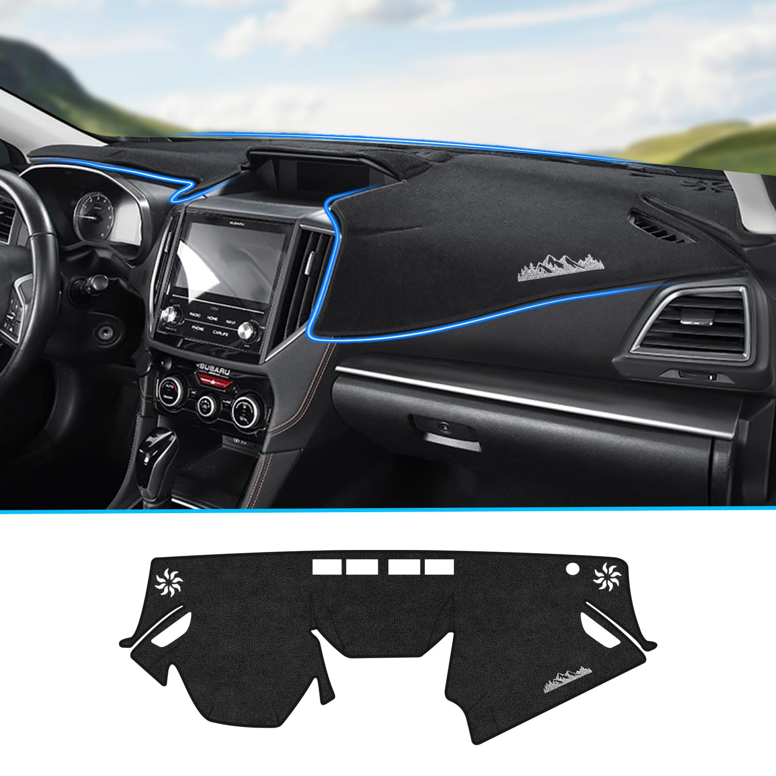 Amazon.com: MASHA Dash Dashboard Cover Mat for Subaru Forester ...