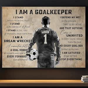 Amazon.com : Personalized Female/Male Soccer Goalkeeper Poster-Gift For ...