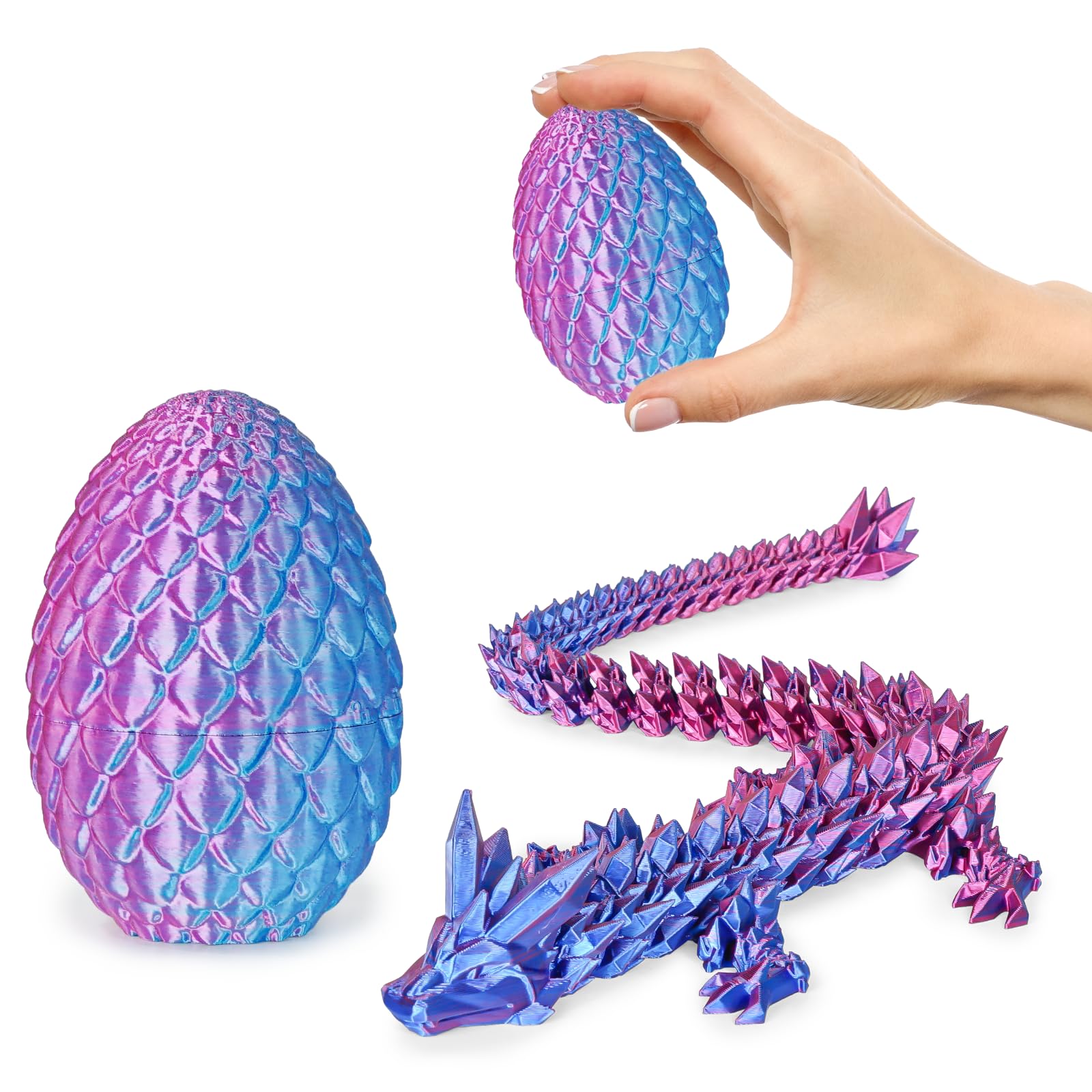 Amazon.com: Small Dragon Eggs with Dragon Inside, 3D Printed Surprise ...
