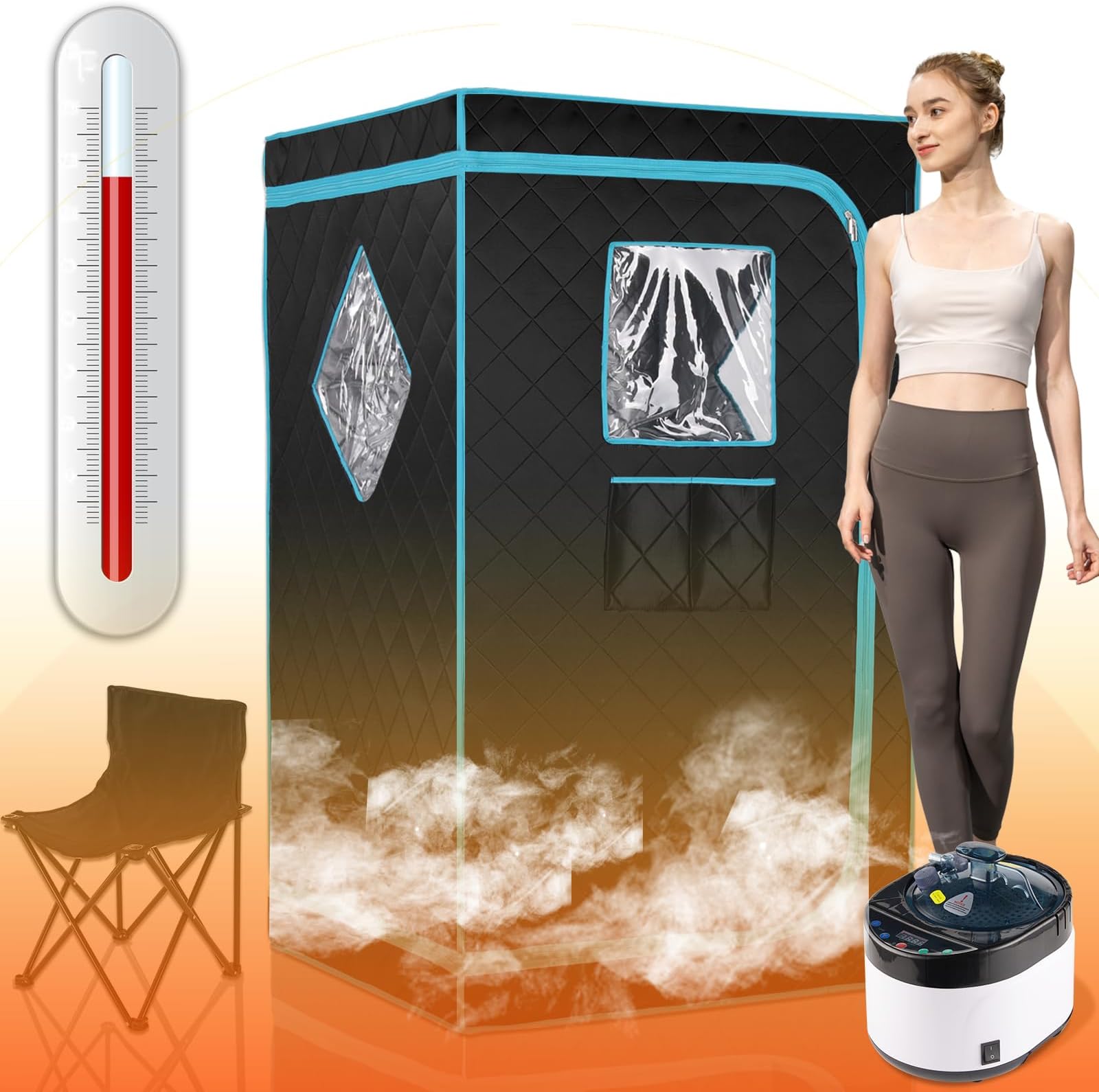 Amazon.com : Karpevta Portable Home Sauna, Full Size Personal Sauna for ...