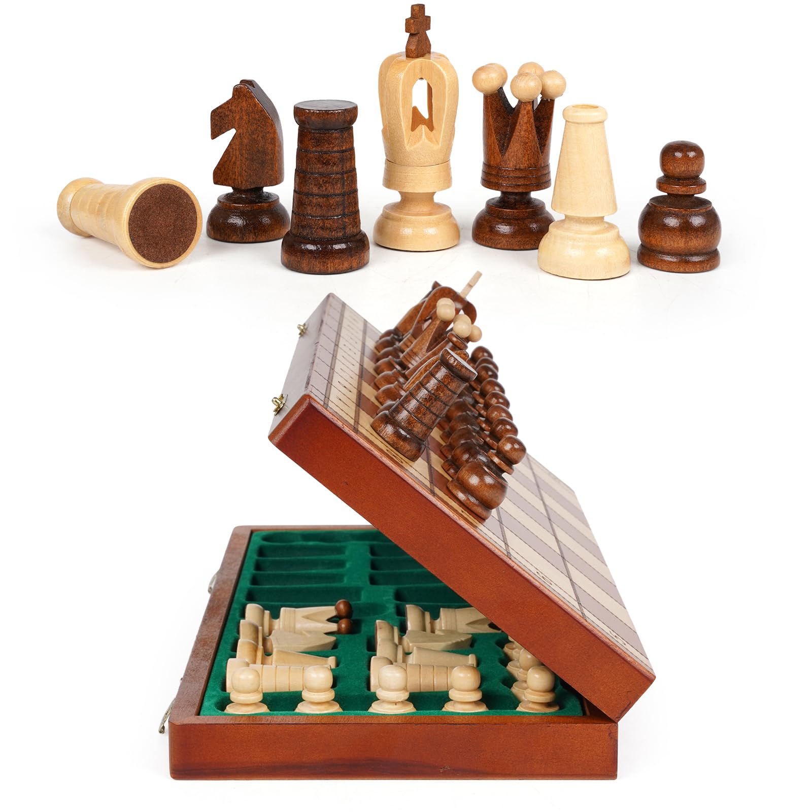Snapklik.com : Magnetic Wooden Chess Set For Kids And Adult - 2 Extra ...