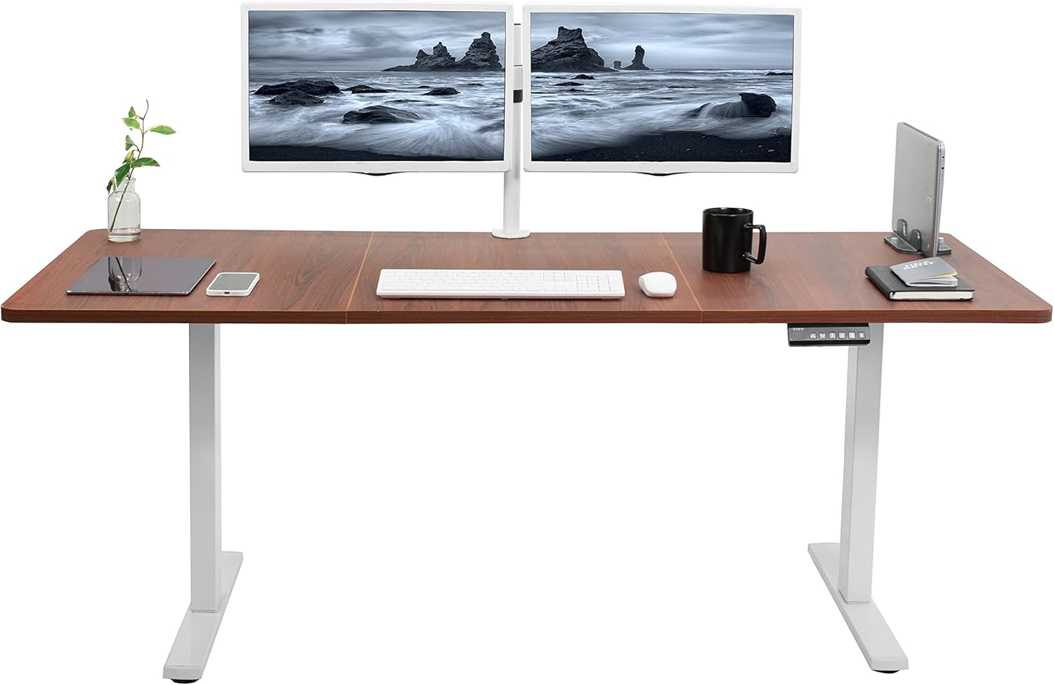 Amazon.com: VIVO Electric Height Adjustable 71 x 30 inch Memory Stand ...