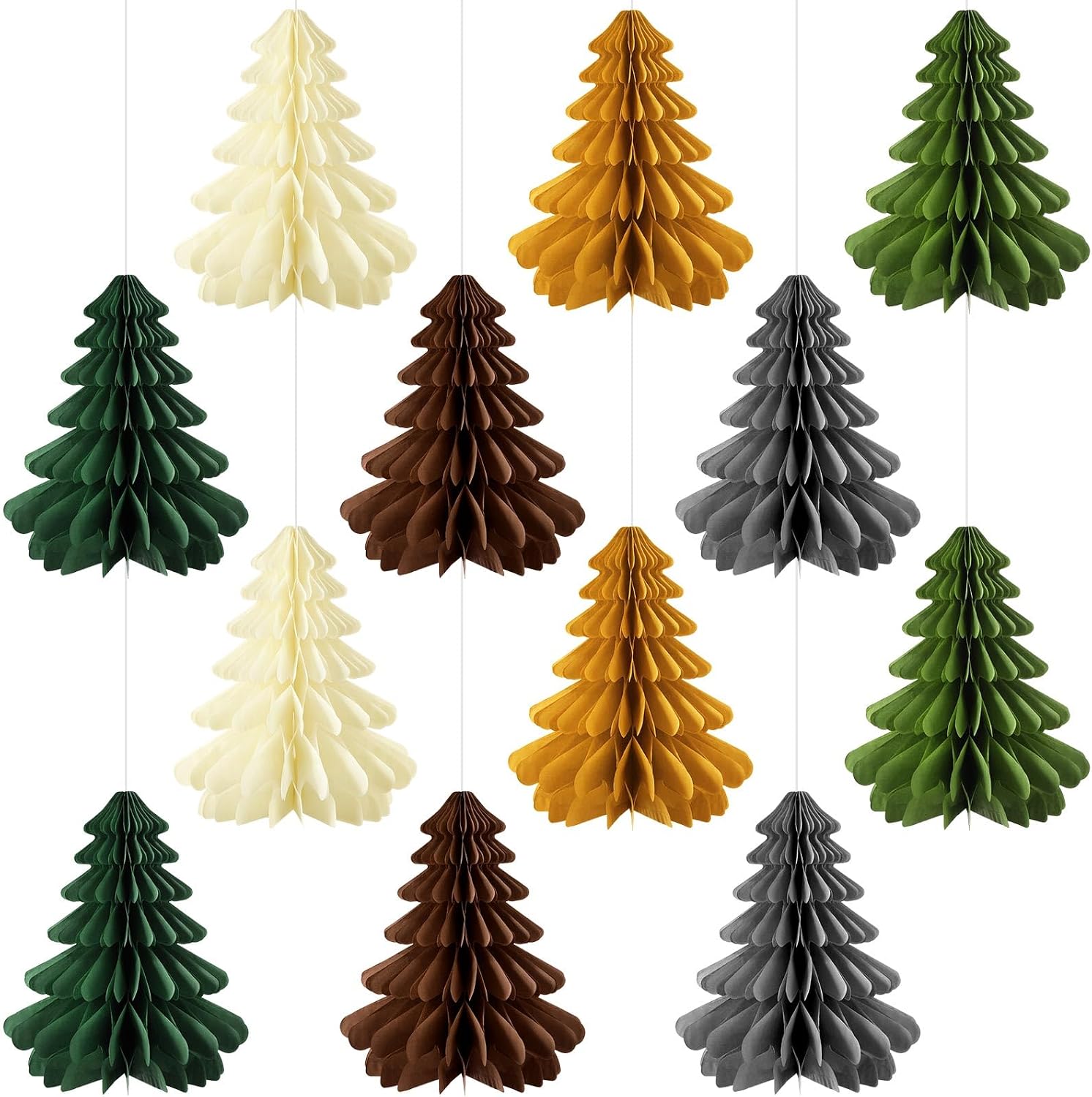 Amazon.com: Eersida 12 Pcs 11.81 Inches Christmas Honeycomb Decoration ...