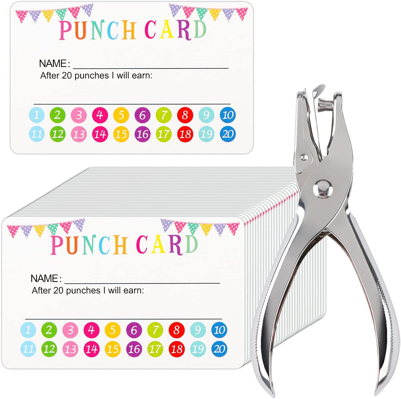 Amazon.com: 200 Pcs Reward Punch Cards - Behavior Incentive Awards for ...