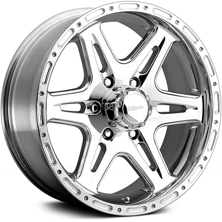 Amazon.com: Ultra Wheel 208P Badlands Silver Wheel with Polished (16 x ...