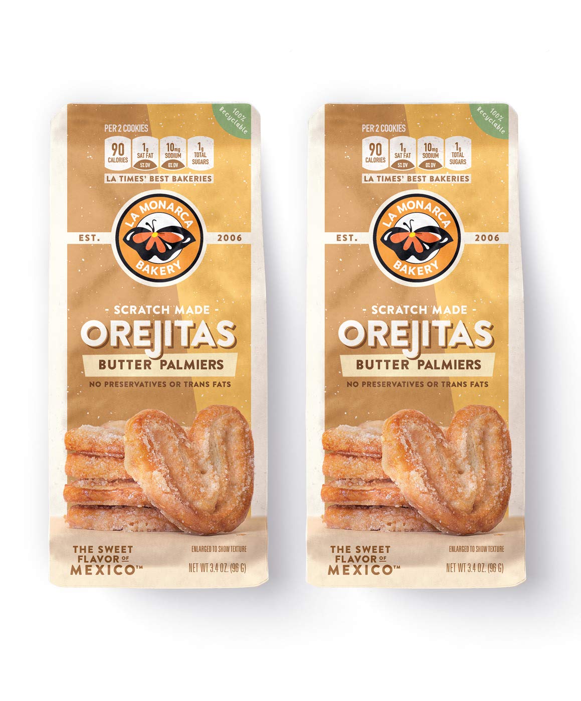 Amazon.com: Orejitas Cookies, 3.4 Ounce (Pack of 2), Flaky and Crunchy ...