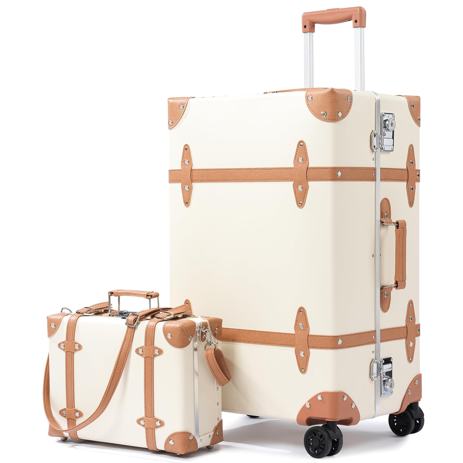 Amazon.com | universal trotter Luxury Vintage Style Luggage Set with ...