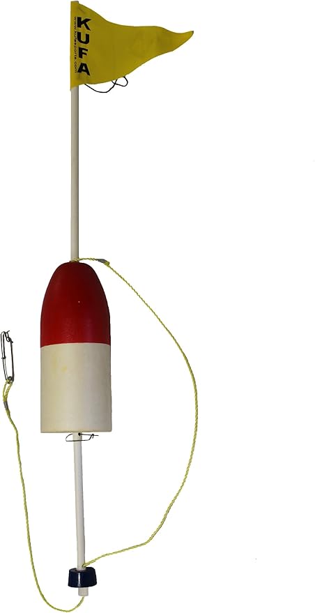 KUFA Sports FLR-1 Crab Trap Float with Polyvinyl Chloride Flag Pole ...