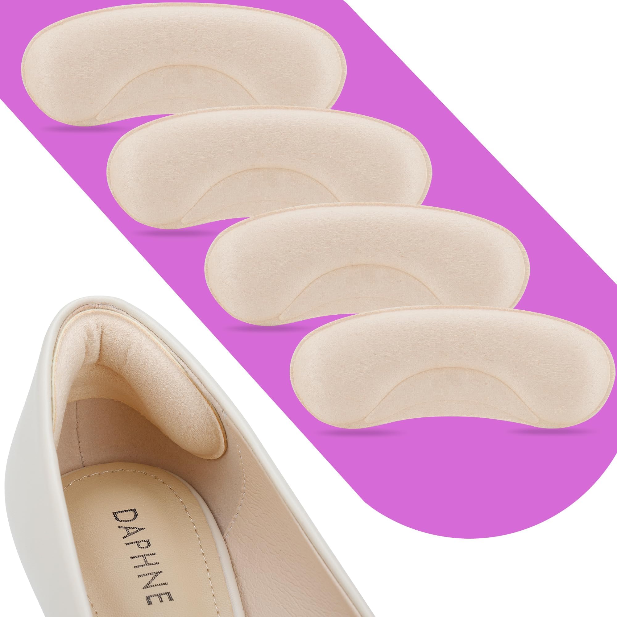 Amazon.com: Comfowner 6 Pairs Heel Cushion Pads for Shoes Too Big, Shoe Grips Liners Heel ...
