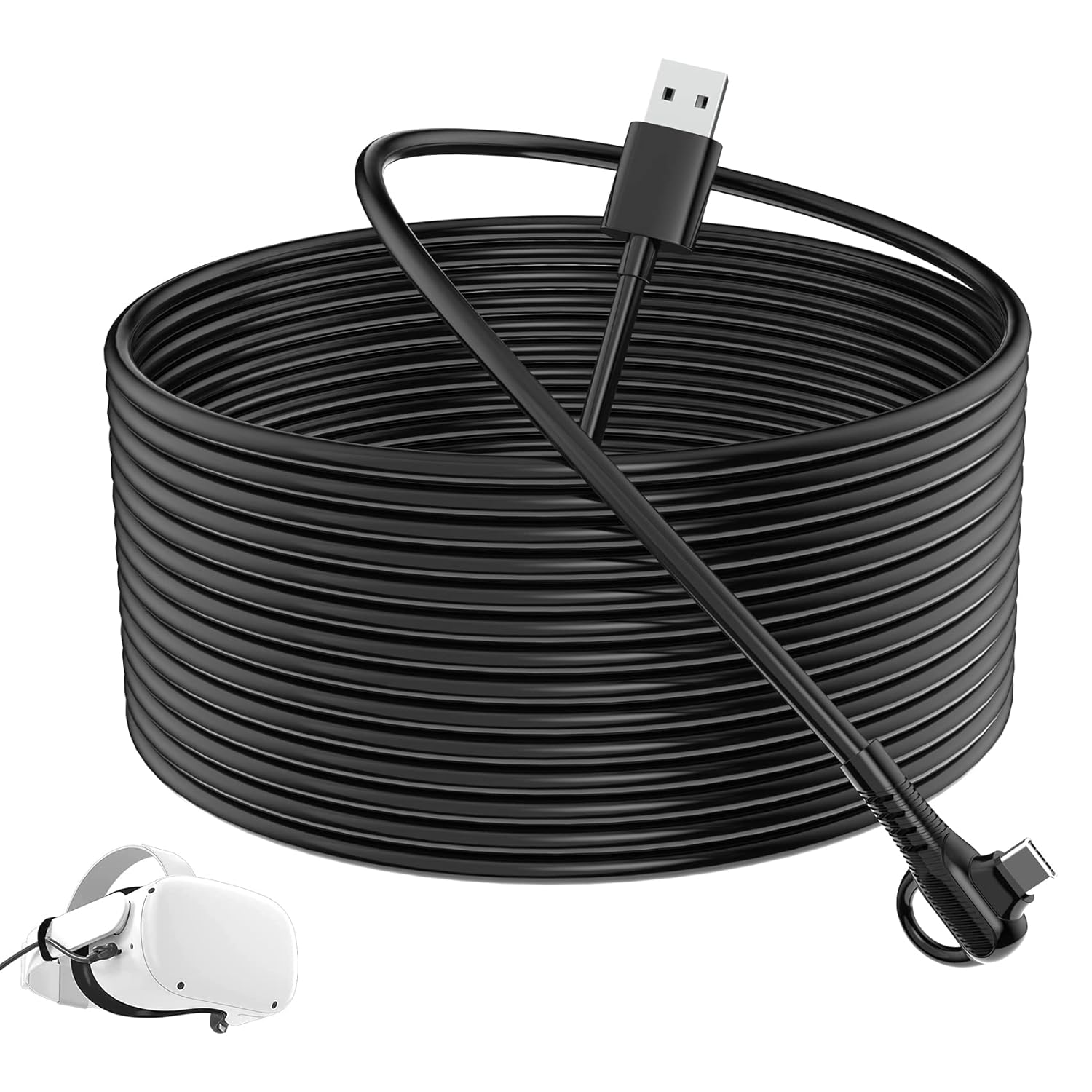 Amazon.com: SEVENKA Long Link Cable for Quest 3/2/Quest, 16.4ft/5m USB ...