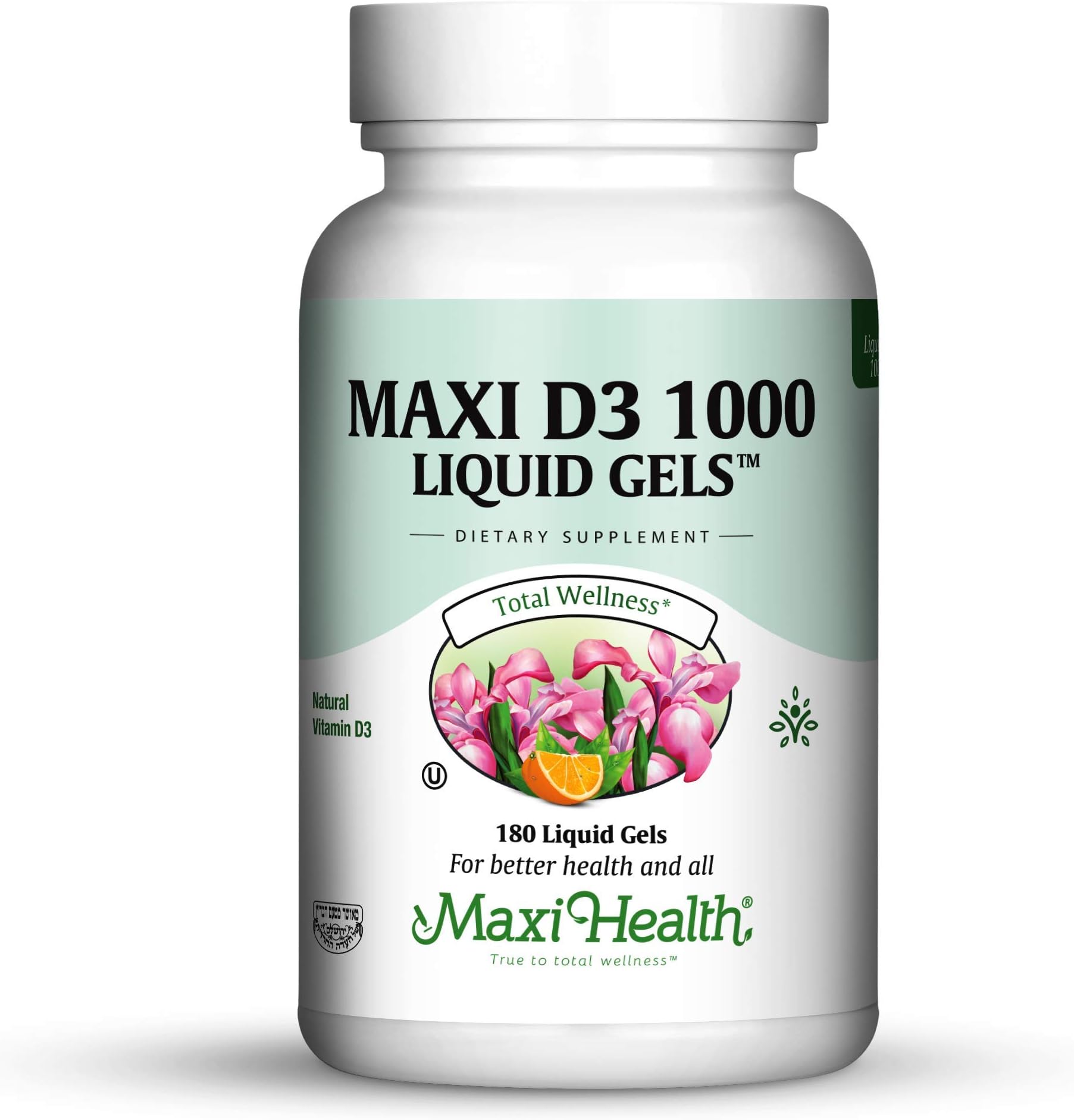 Amazon.com: Maxi Health Kosher Vitamin D3 3000 IU - Pure Vitamin D 3000 ...