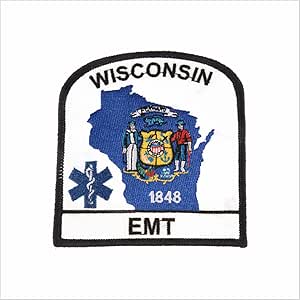 Amazon.com: Wisconsin EMT Patch Embroidered WI Emergency Medical ...
