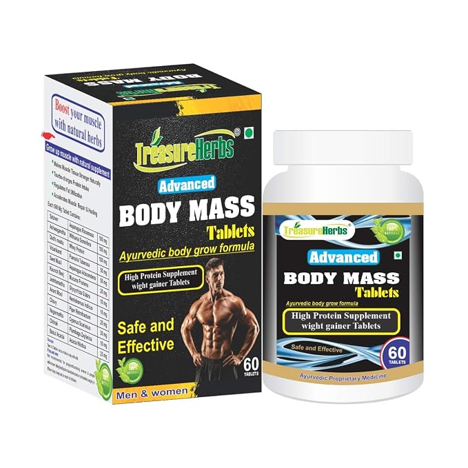 Treasureherbs Body Mass Gain Tablets For men and women For Weight Gain ...