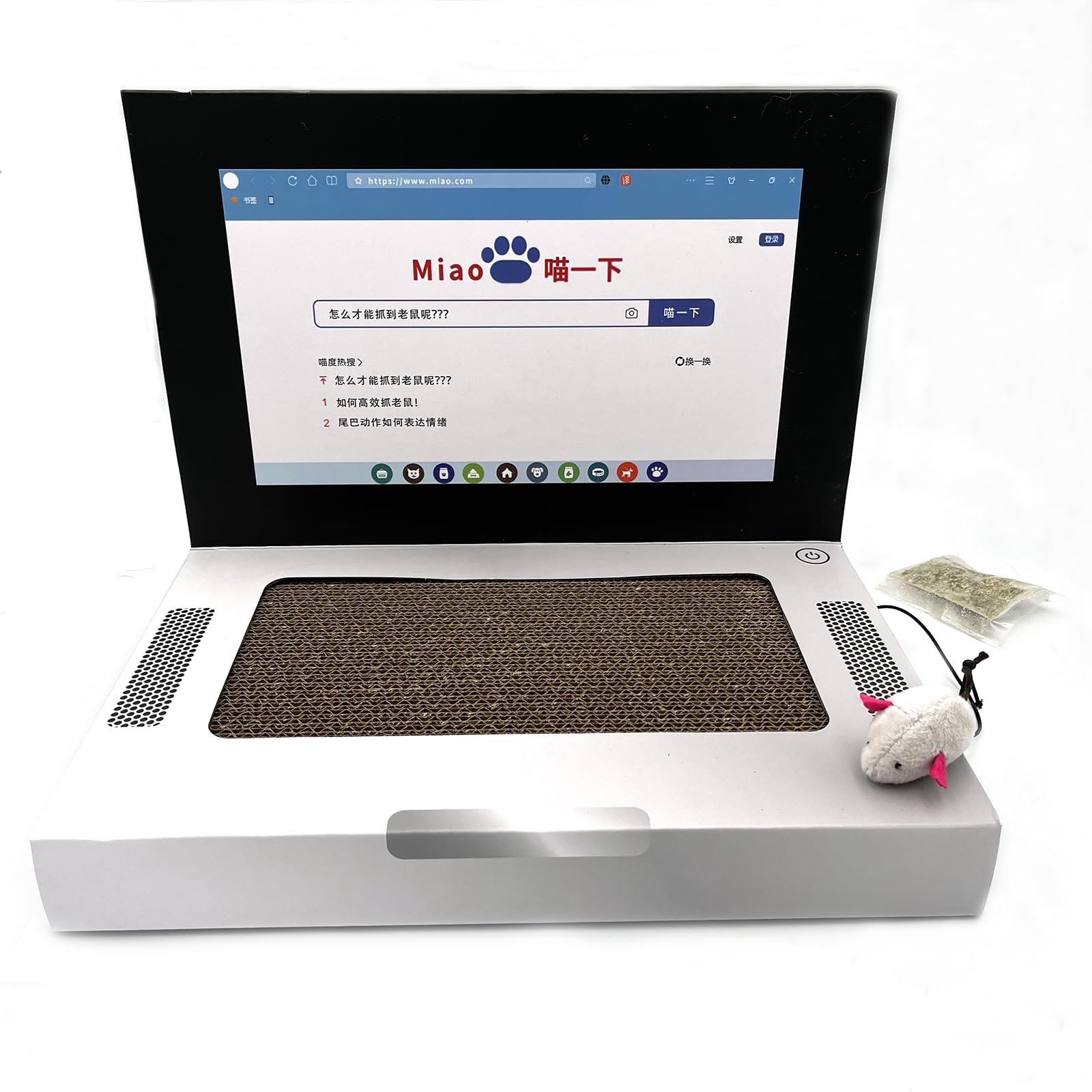 Amazon.com : SZPENGC Laptop Scratcher Cat Toy, 2-in-1 Laptop Scratcher ...