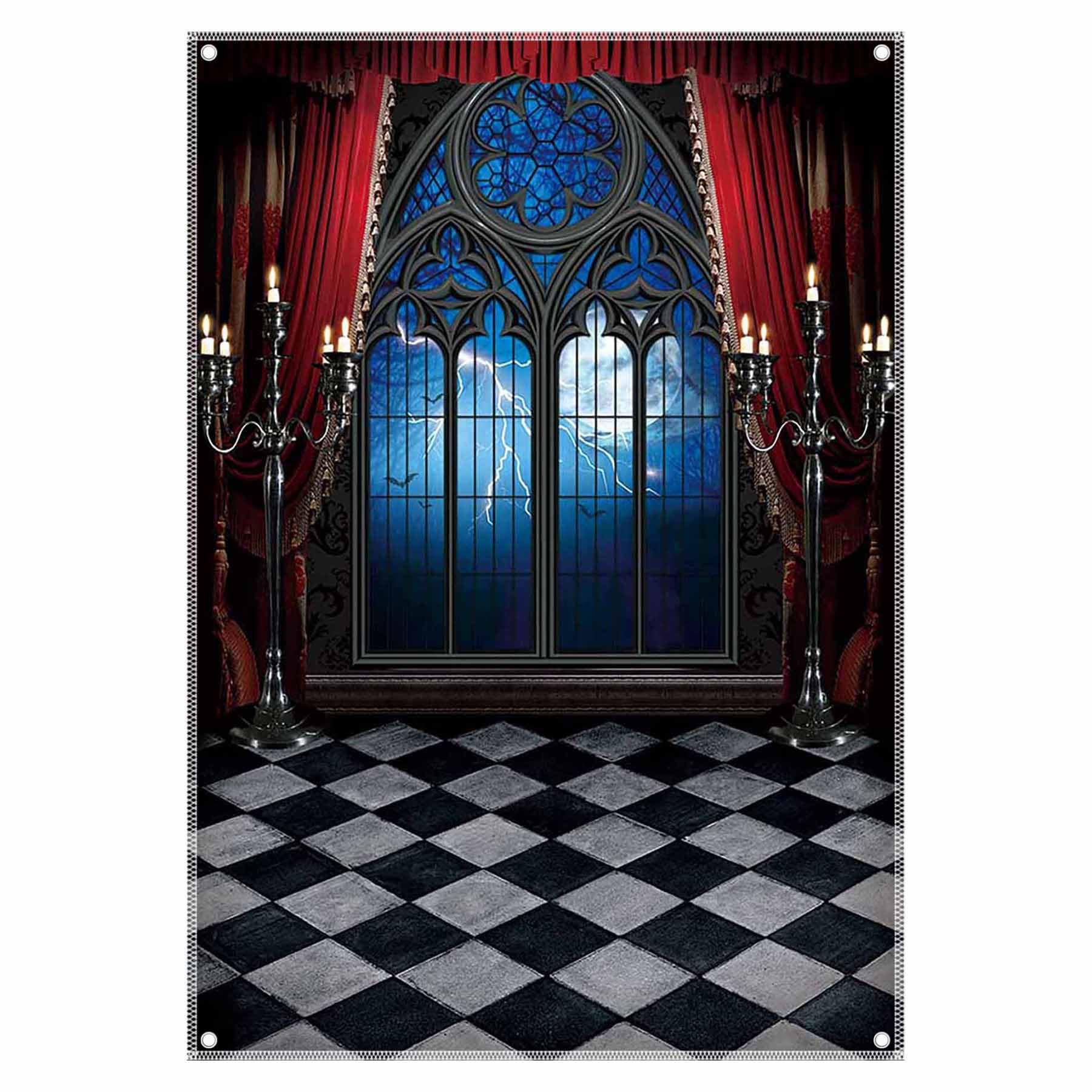 Amazon.com : Swepuck 6x8ft Gothic Vampire Medieval Castle Backdrop ...