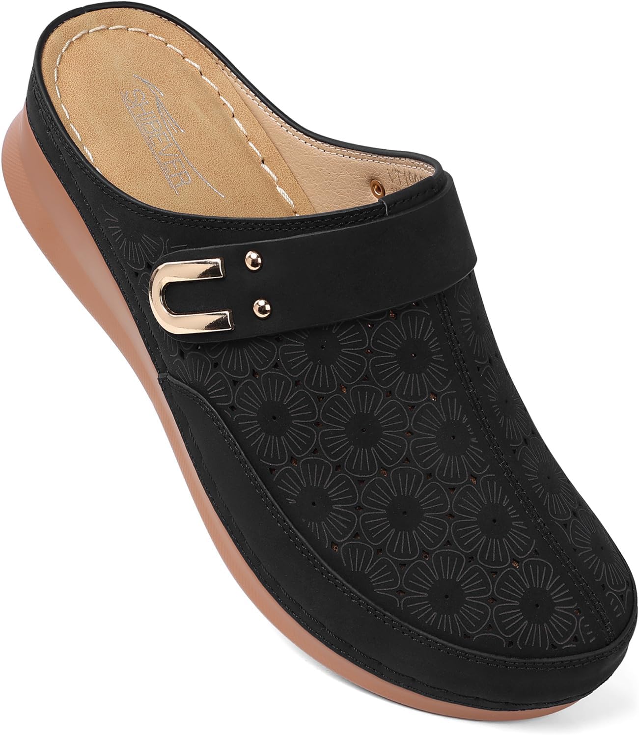 Amazon.com | SHIBEVER Clogs for Women Mules Slip-on: Closed Toe Clog ...