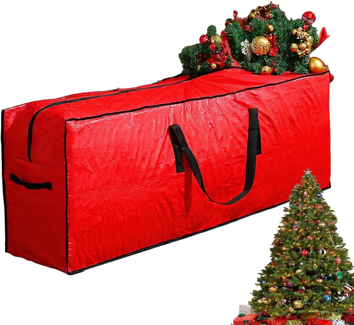 9 ft Christmas Tree Storage Bag, Heavy Duty Durable Large Artificial X ...