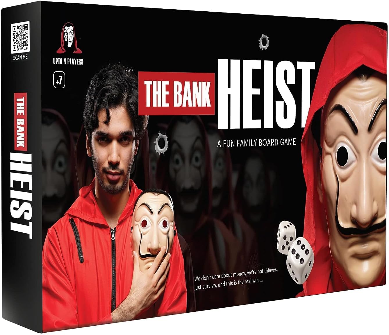 Bank Heist Board Game, up to 4 players, kids adults and teens, above 8 ...