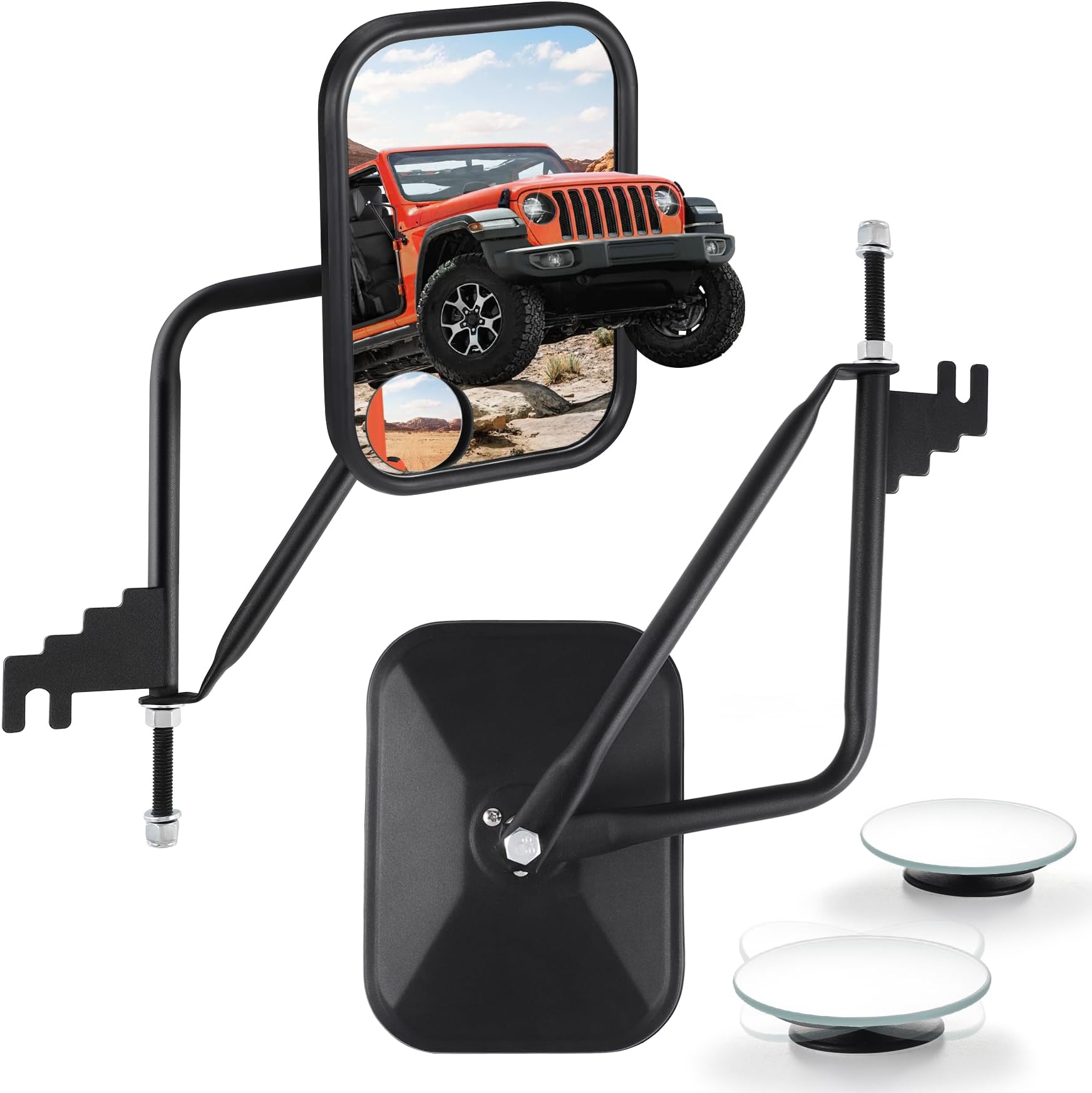 Amazon.com: CALBEAU Mirrors Doors Off, Wider View Side Mirrors with ...