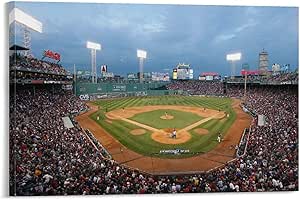Amazon.com: Fenway Park Game Poster, Gifts for Baseball Lovers ...