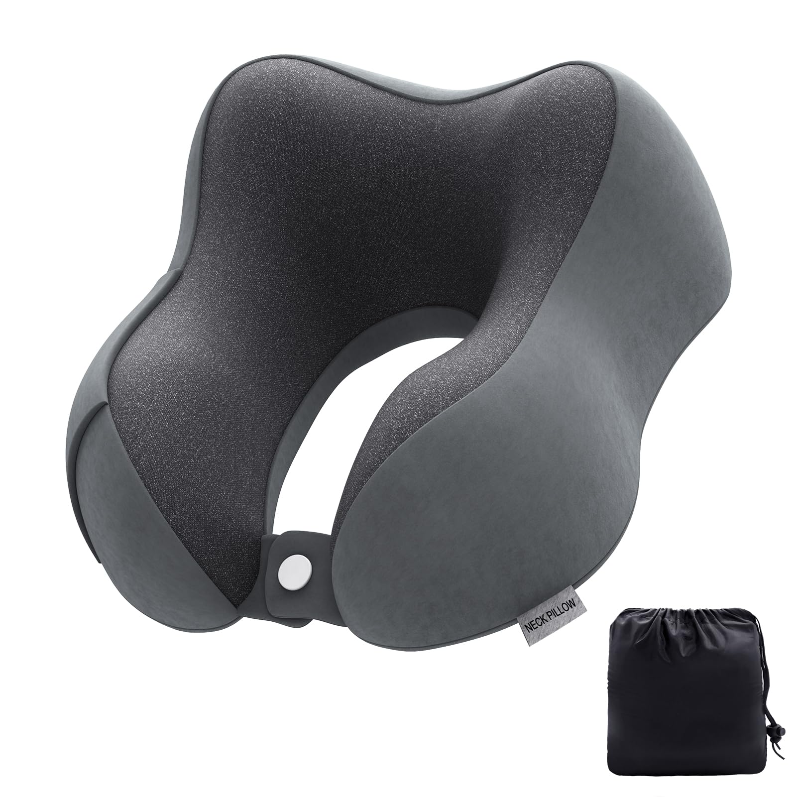 Travel Pillow Memory Foam Neck Pillow Lightweight Quick Pack for ...
