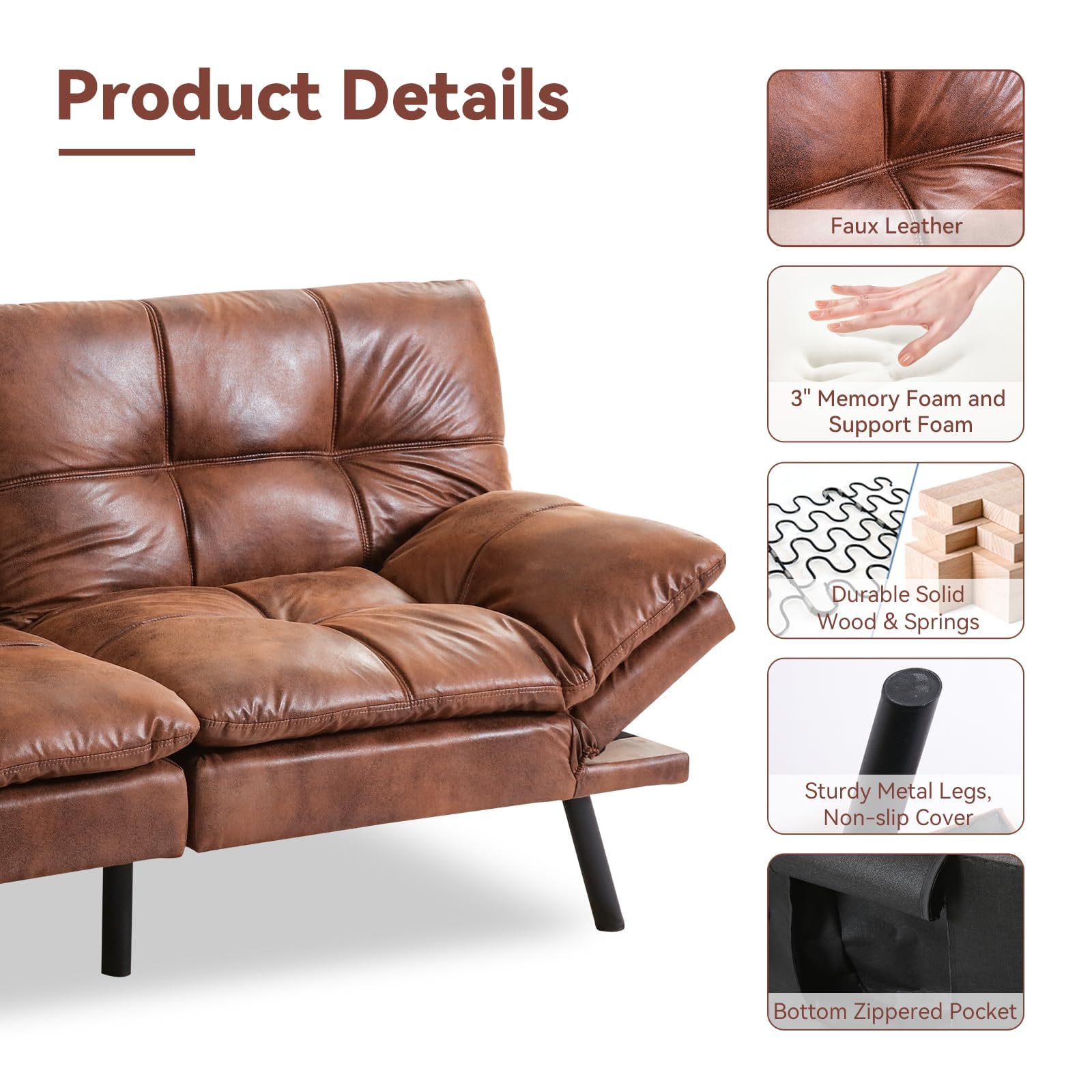 Snapklik.com : Hcore Convertible Couch Bed