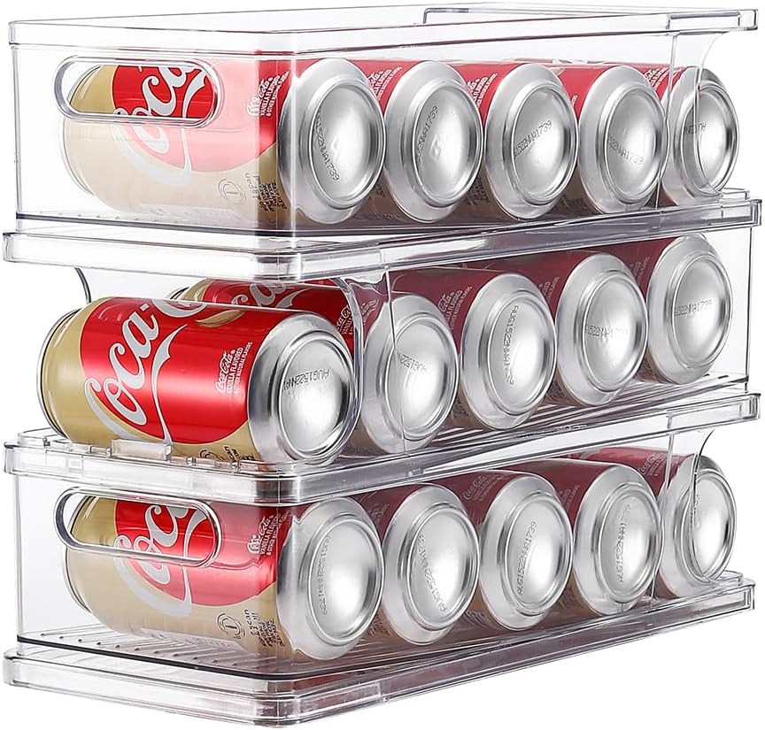Amazon.com: Xicennego 3-Tier Stackable Soda Can Organizer for ...