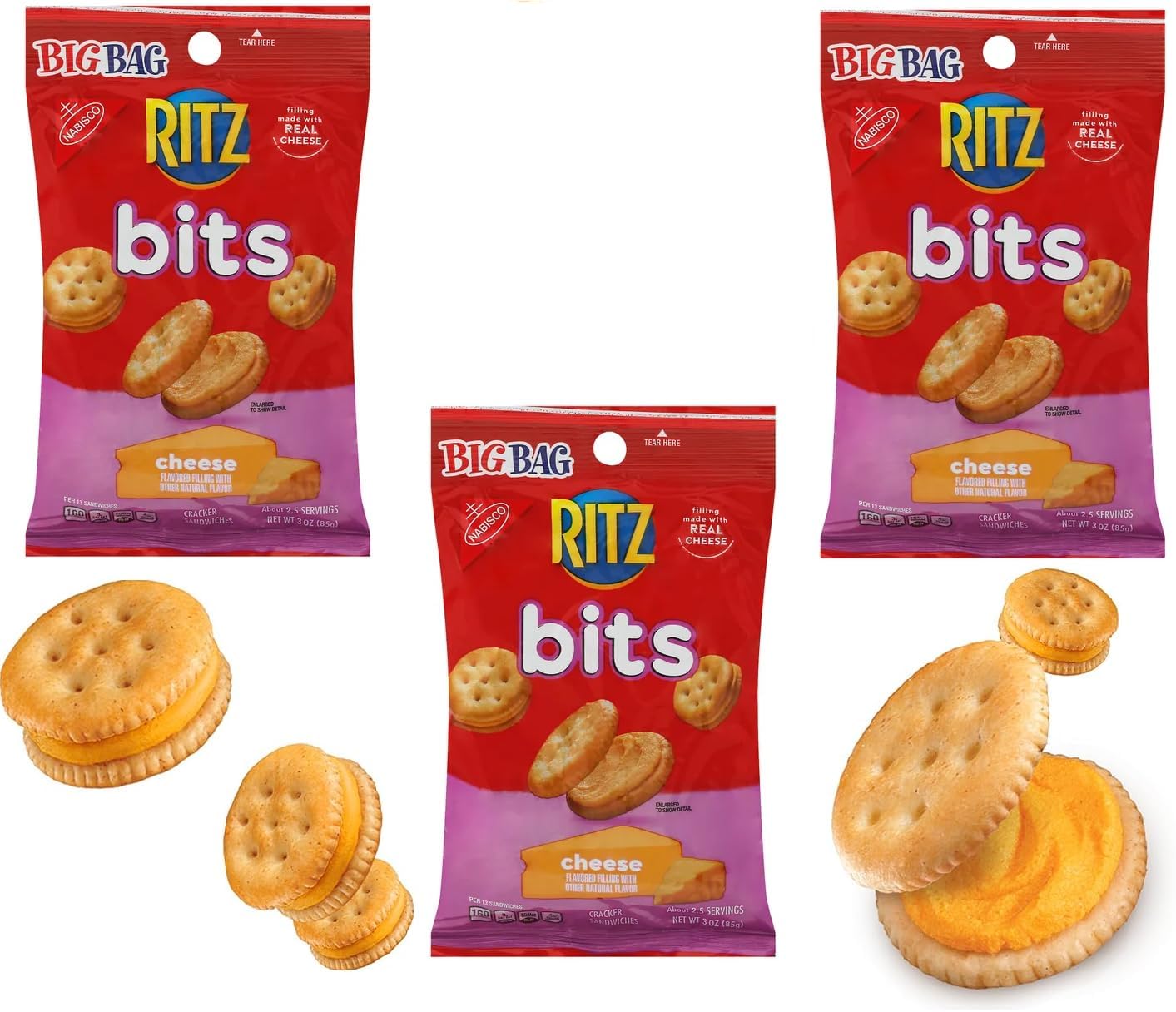 Amazon.com: RITZ Bits Cheese Sandwich Crackers, 8.8 oz