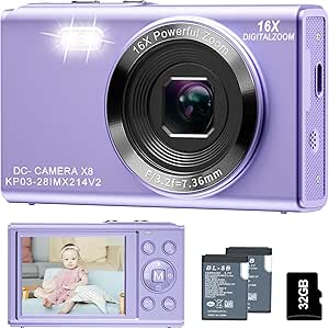 Amazon.com : Cheap Digital Camera - HD 4K Compact, 64MP, 16X Zoom ...