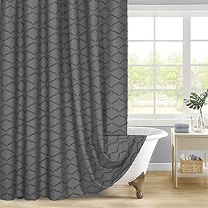 Amazon.com: MitoVilla Boho Long Shower Curtain Set 72 x 78, Grey Vintage Bathroom Shower Curtain ...