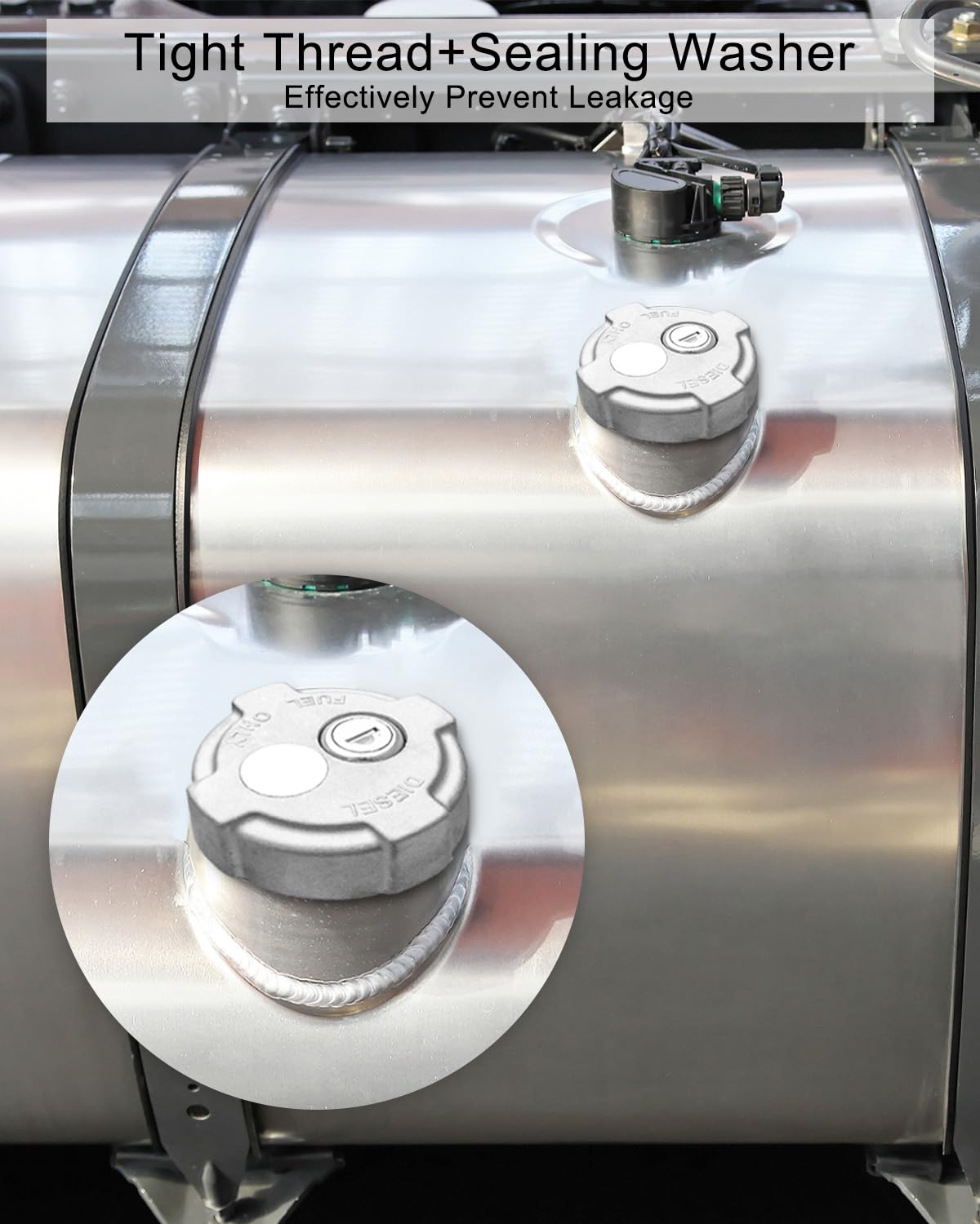Snapklik.com : Locking Diesel Fuel Cap 2 3/8" Fit For Freightliner M2 ...